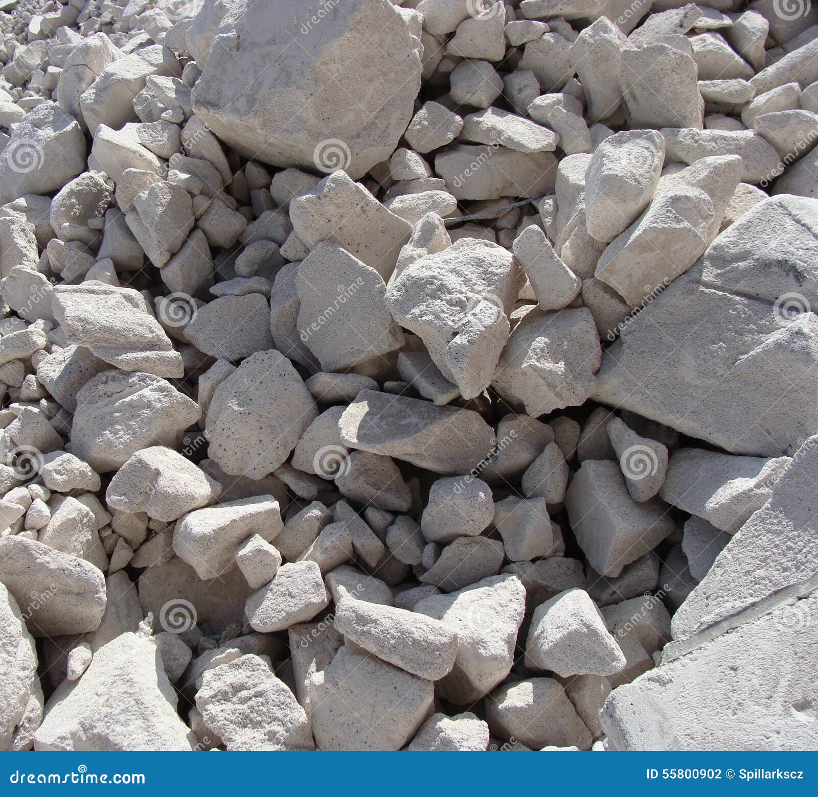 Large White Concrete Chunks Stacked in a Pile Stock Photo - Image of ...