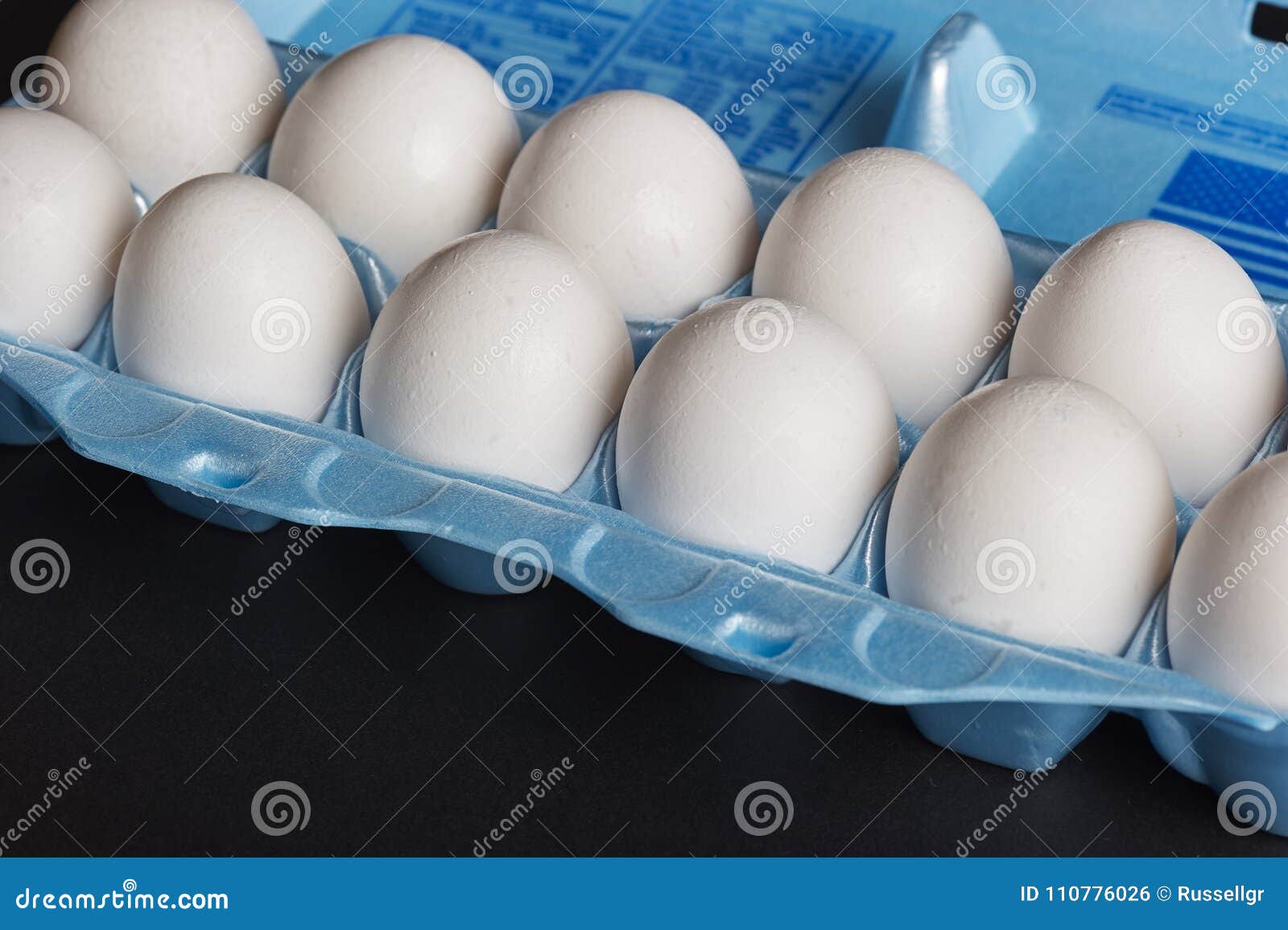 Large White Eggs in Container Stock Photo - Image of hardshelled ...