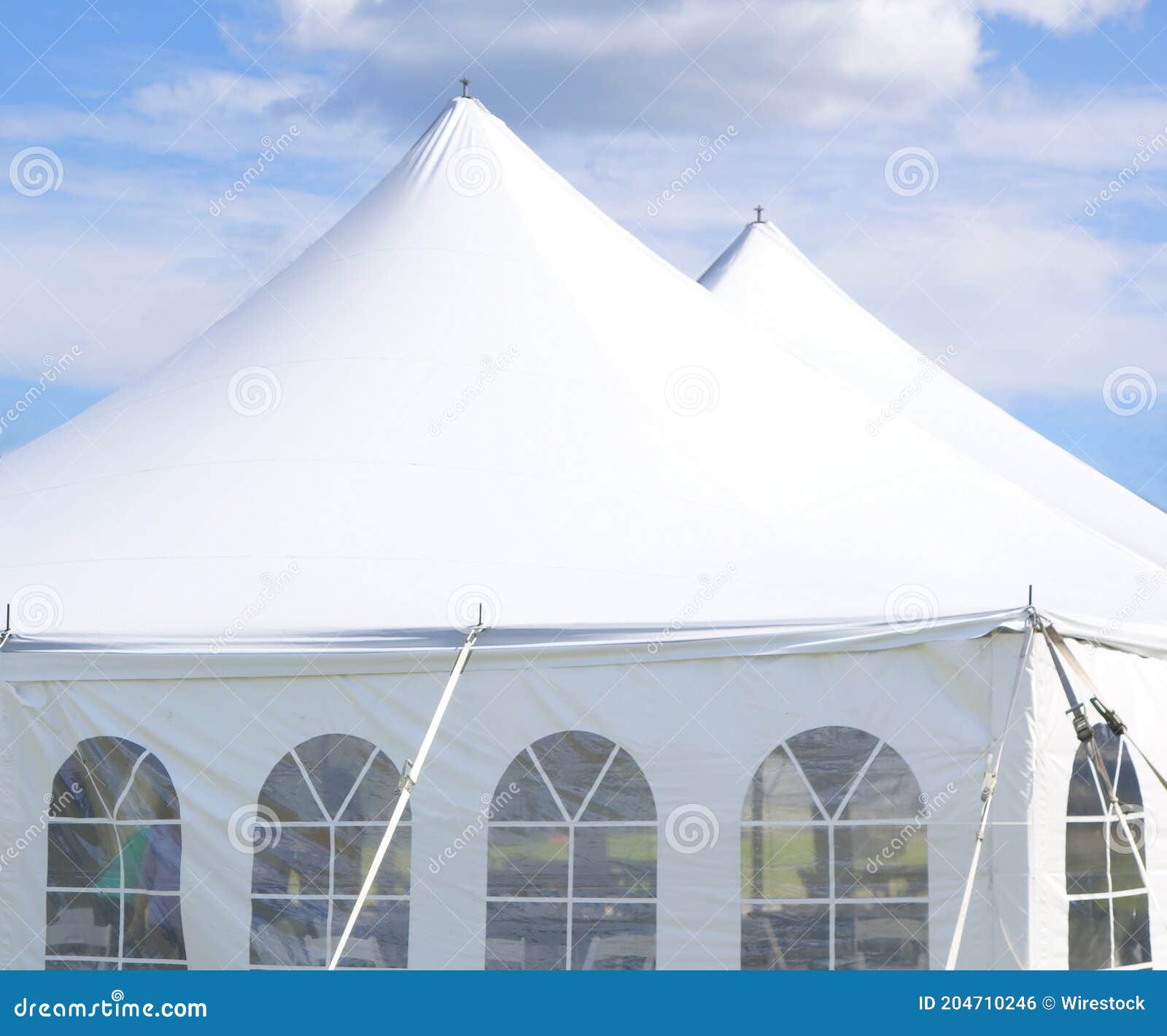 Large White Events or Party Tent Stock Photo - Image of beautiful ...
