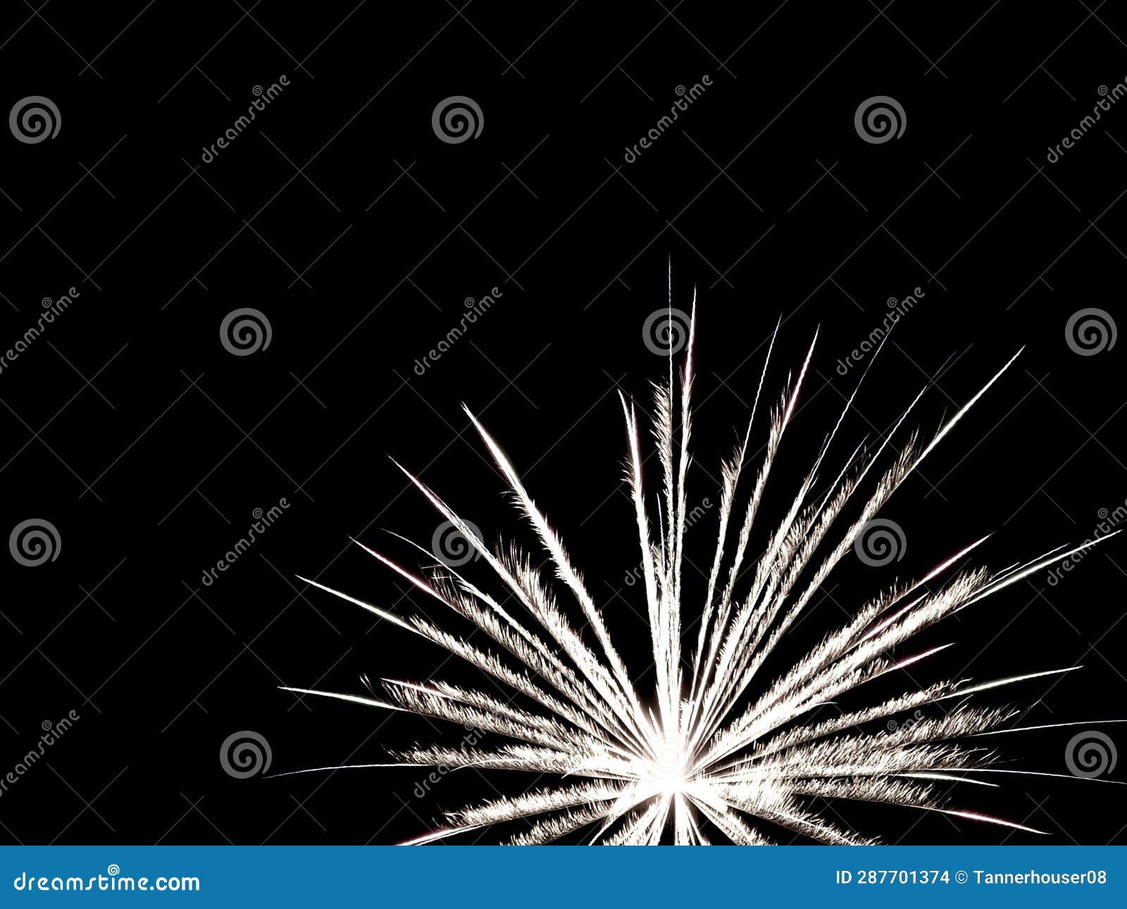 Large White Firework with Long Exposure Effect Stock Photo - Image of ...
