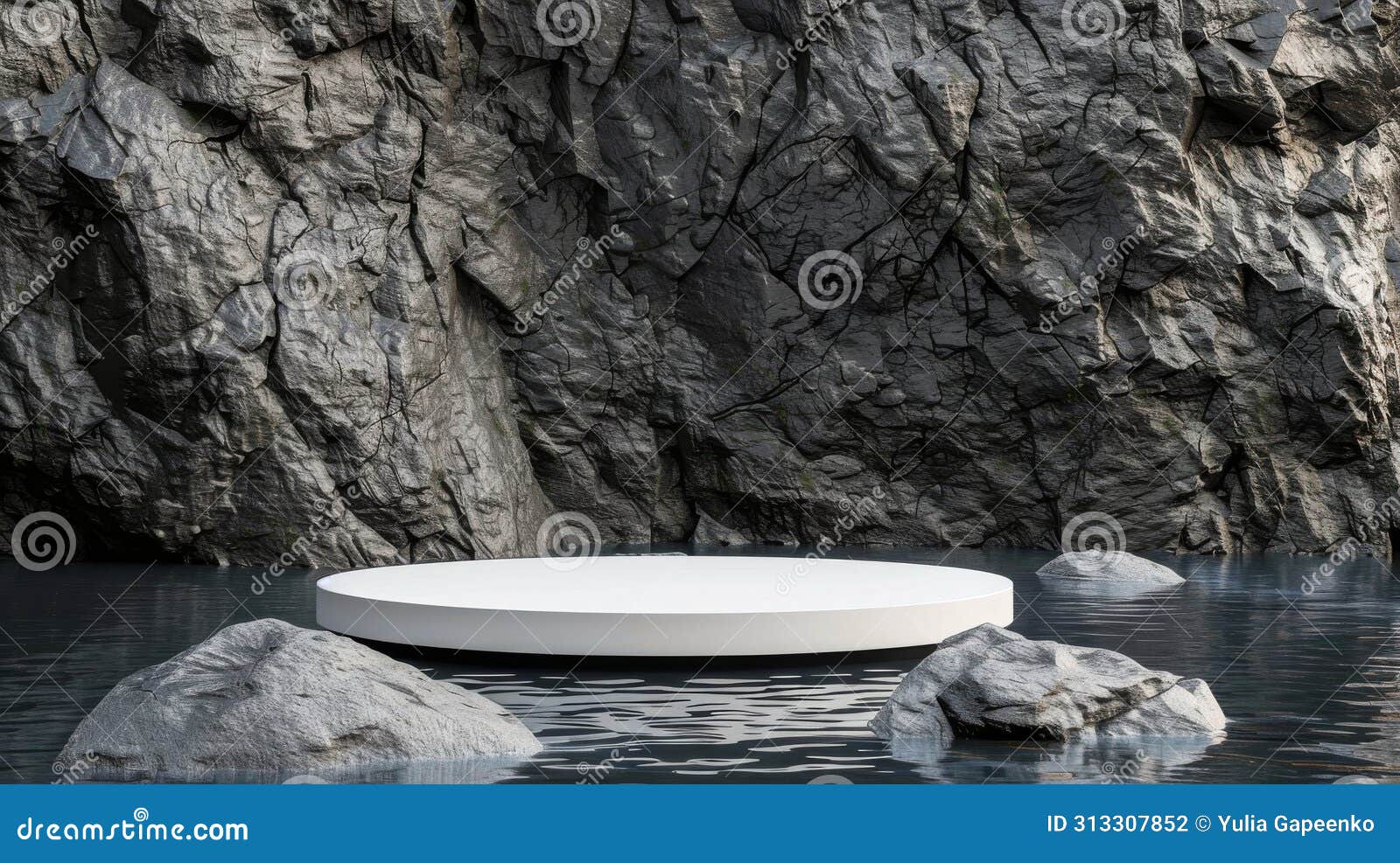 Large White Object Floating on Body of Water Stock Photo - Image of ...
