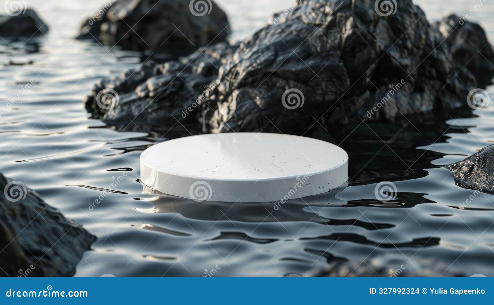 Large White Object Floating on Body of Water Stock Photo - Image of ...