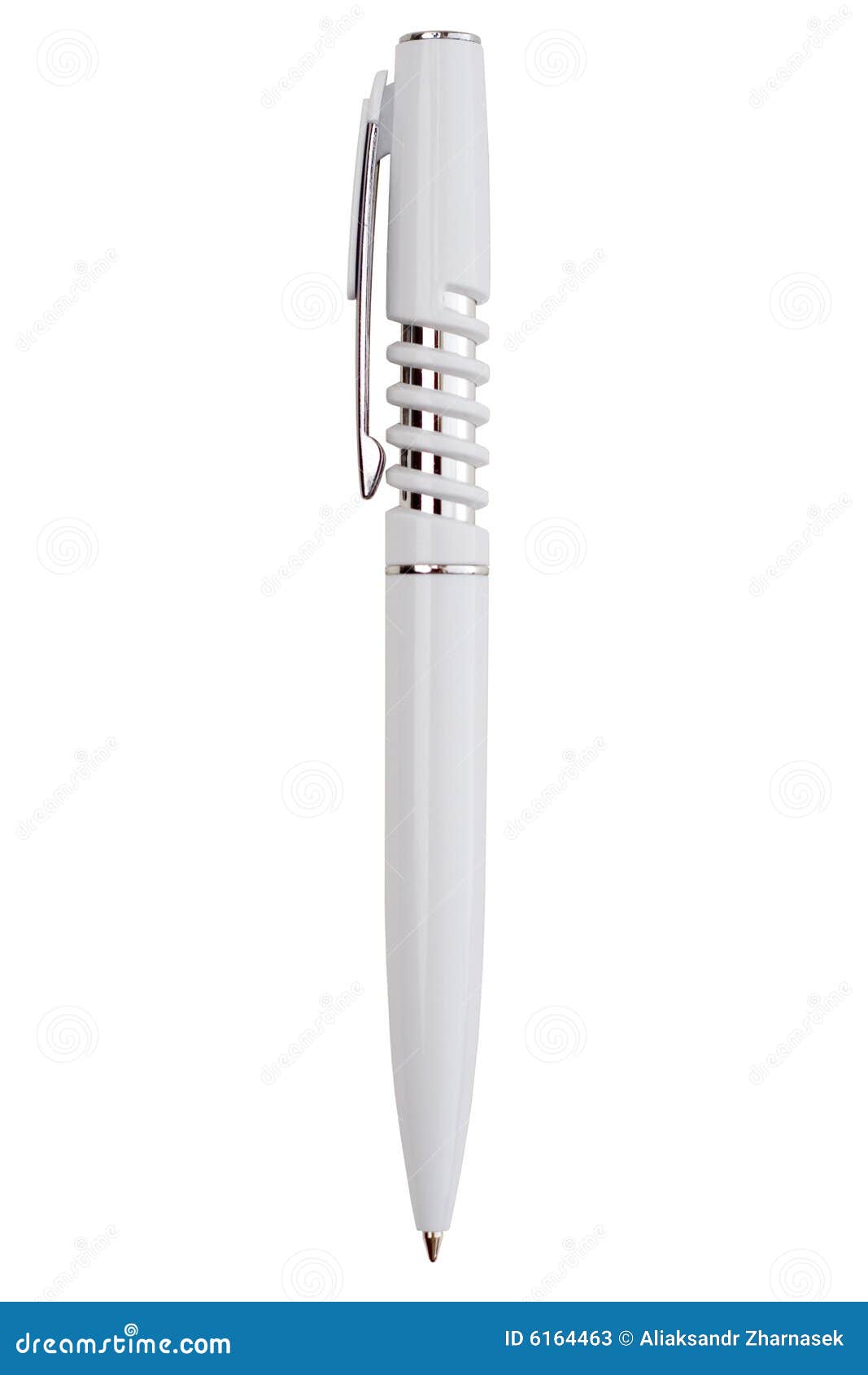 Large white pen stock illustration. Illustration of isolated - 6164463