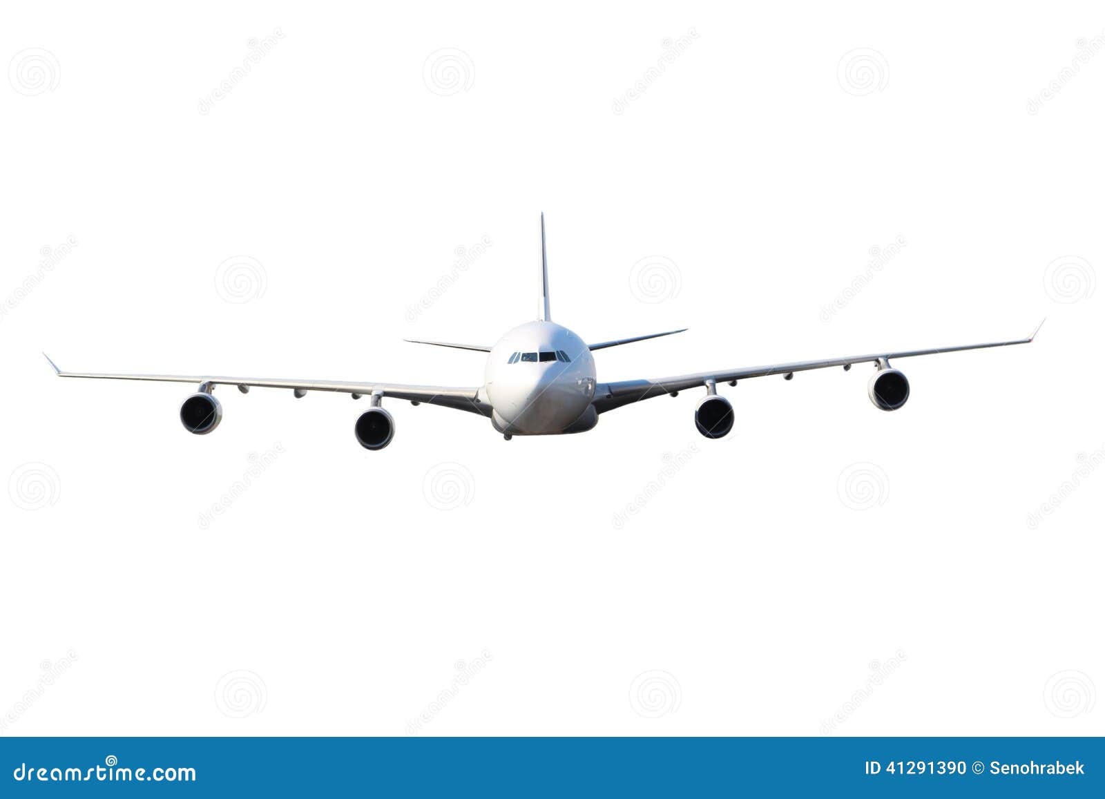 Large white plane stock photo. Image of airborne, full - 41291390