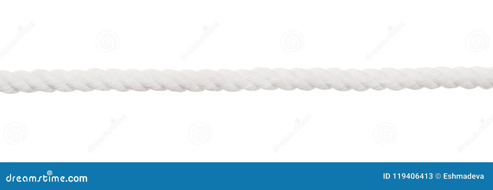 Large white rope isolated stock image. Image of link - 119406413