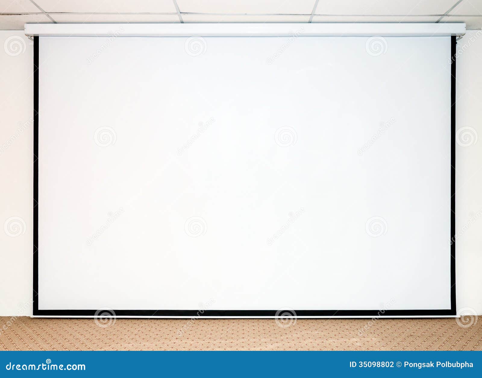 Large white screen stock photo. Image of hang, meeting - 35098802