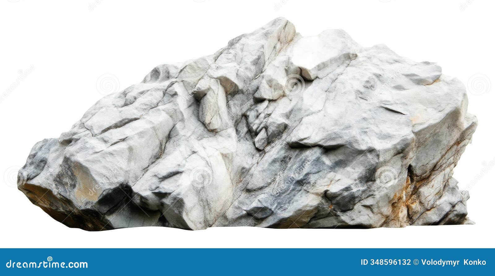 Large White Stone Isolated on Transparent Background, Natural Texture ...