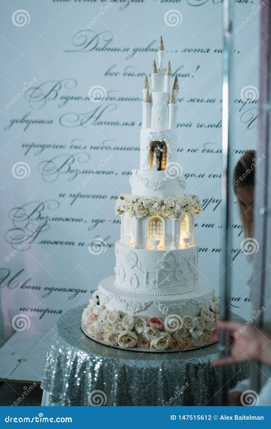 Castle Shaped Building In Scarborough, England Stock Image ...