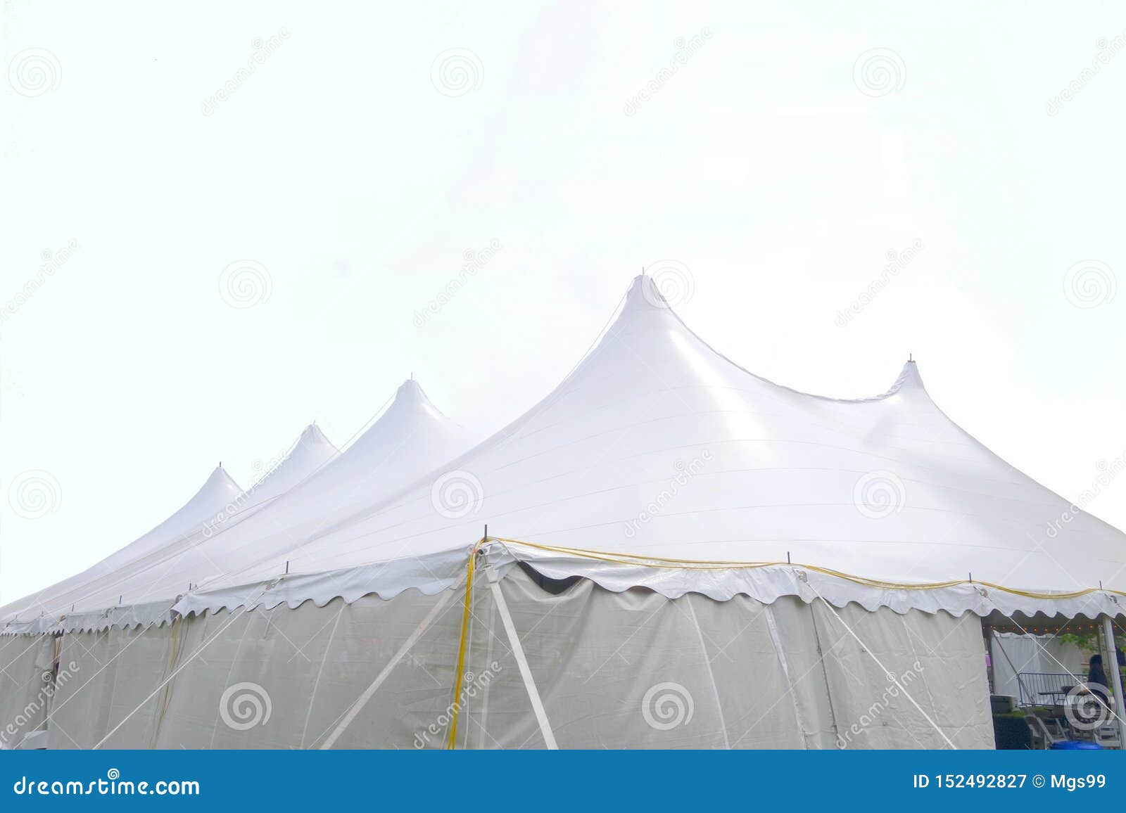 A Large White Wedding or Events Tent Stock Image - Image of festive ...
