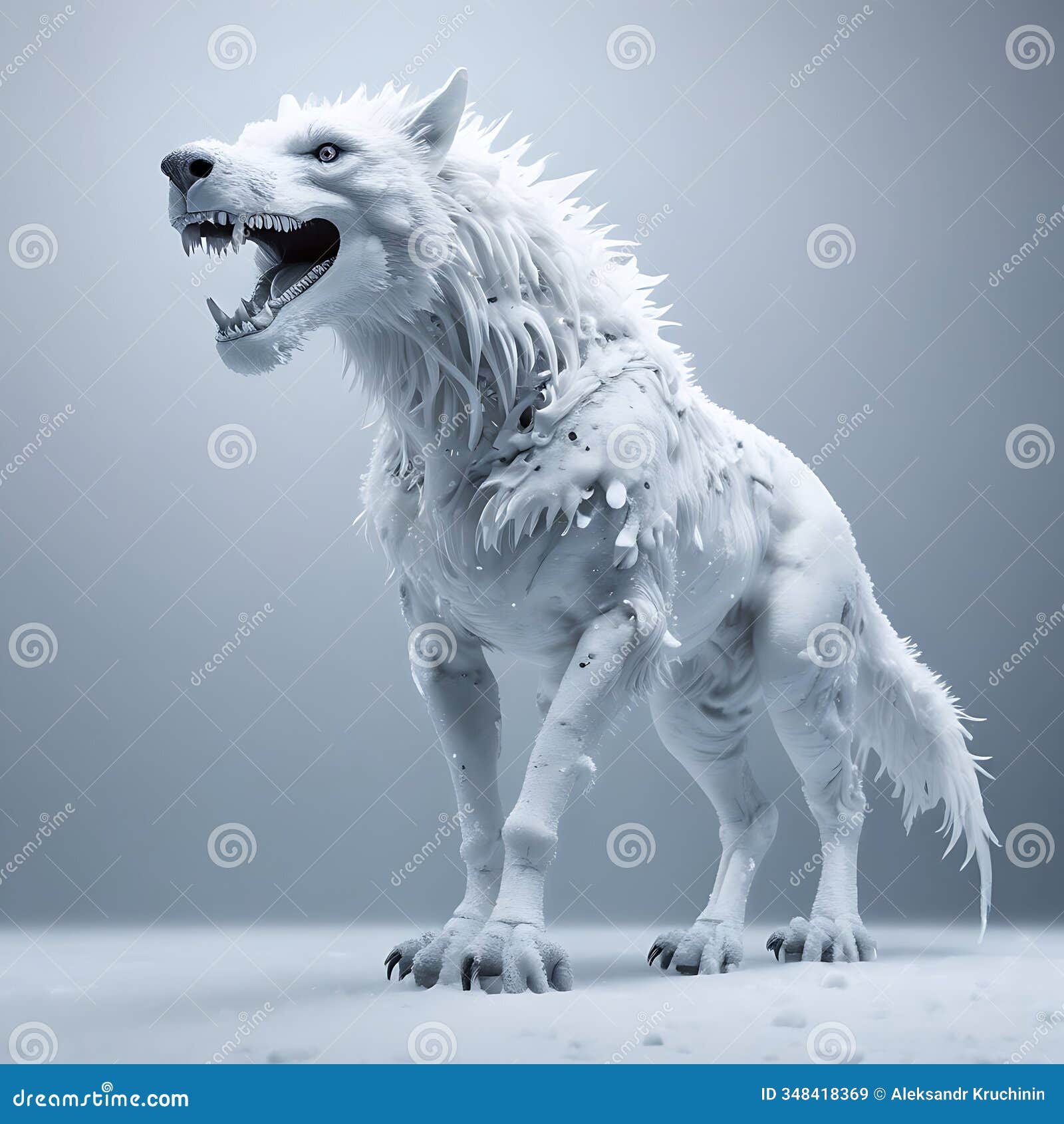 Wolf With Sharp Gaze Head Logo Vector Design | CartoonDealer.com #349451773