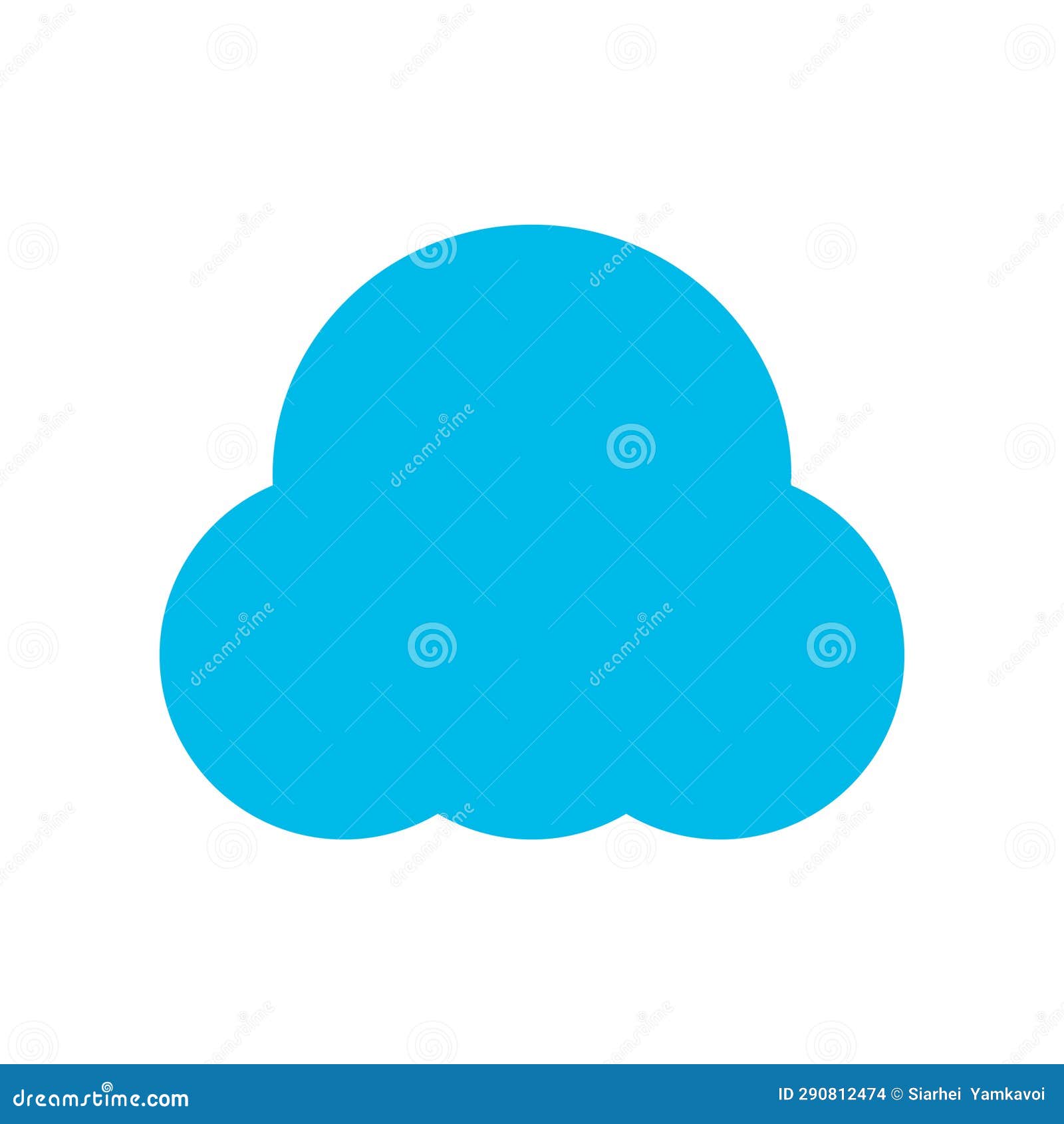 Large Wide Cloud with an Empty Background on the Inside of it. Stock ...