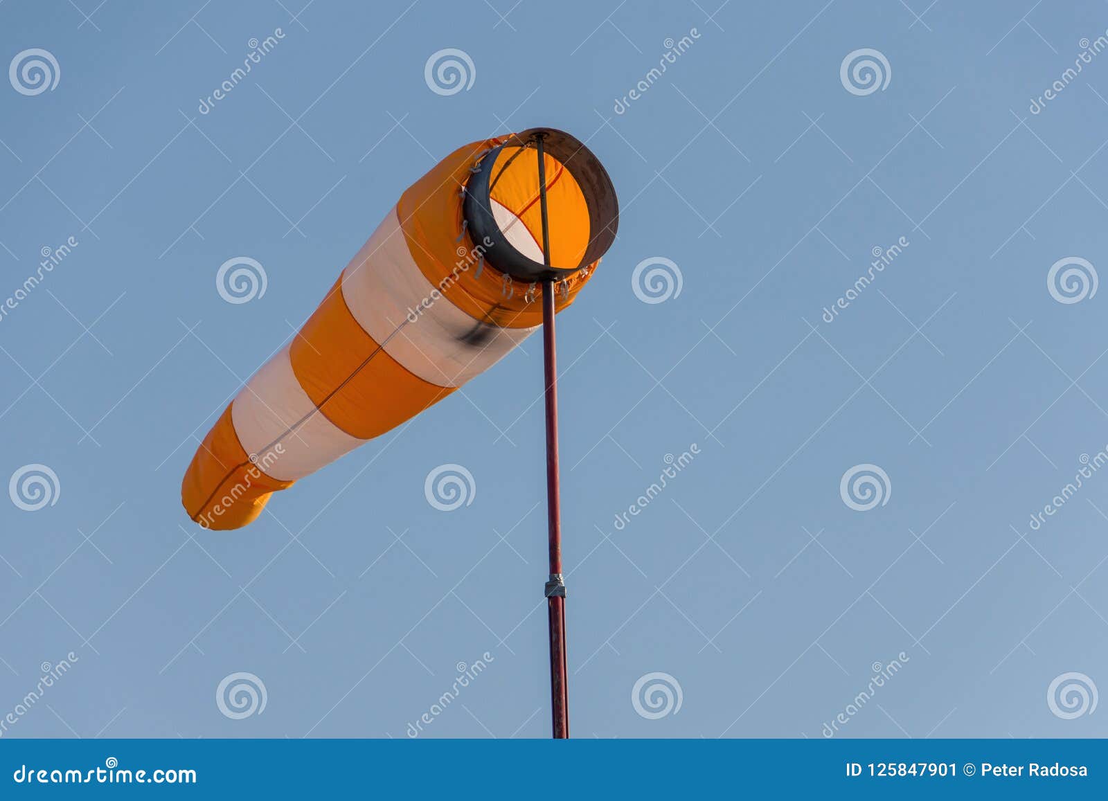 Large Wind Direction Indicator Stock Image - Image of steel, black ...