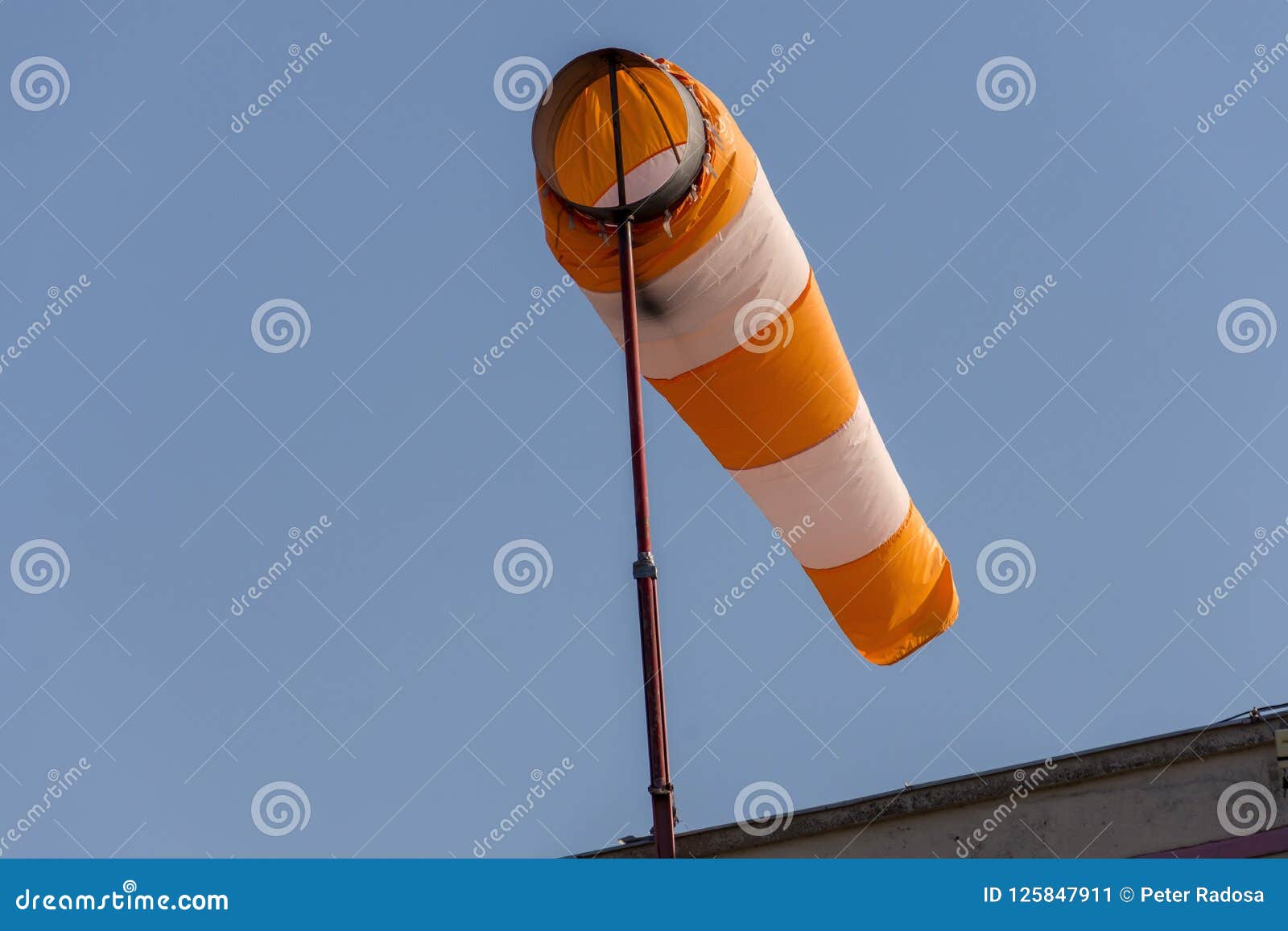 Large Wind Direction Indicator and Sky Stock Image - Image of ...