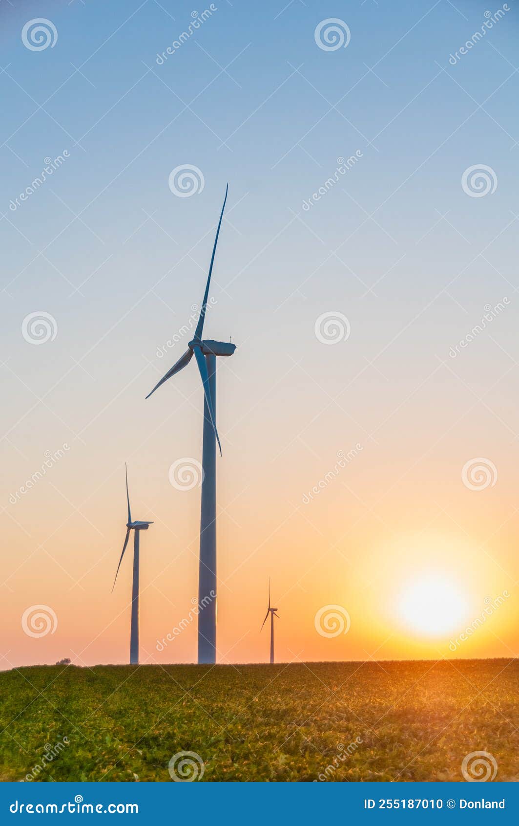 Large Wind Turbines in the Midwest Stock Photo - Image of innovation ...