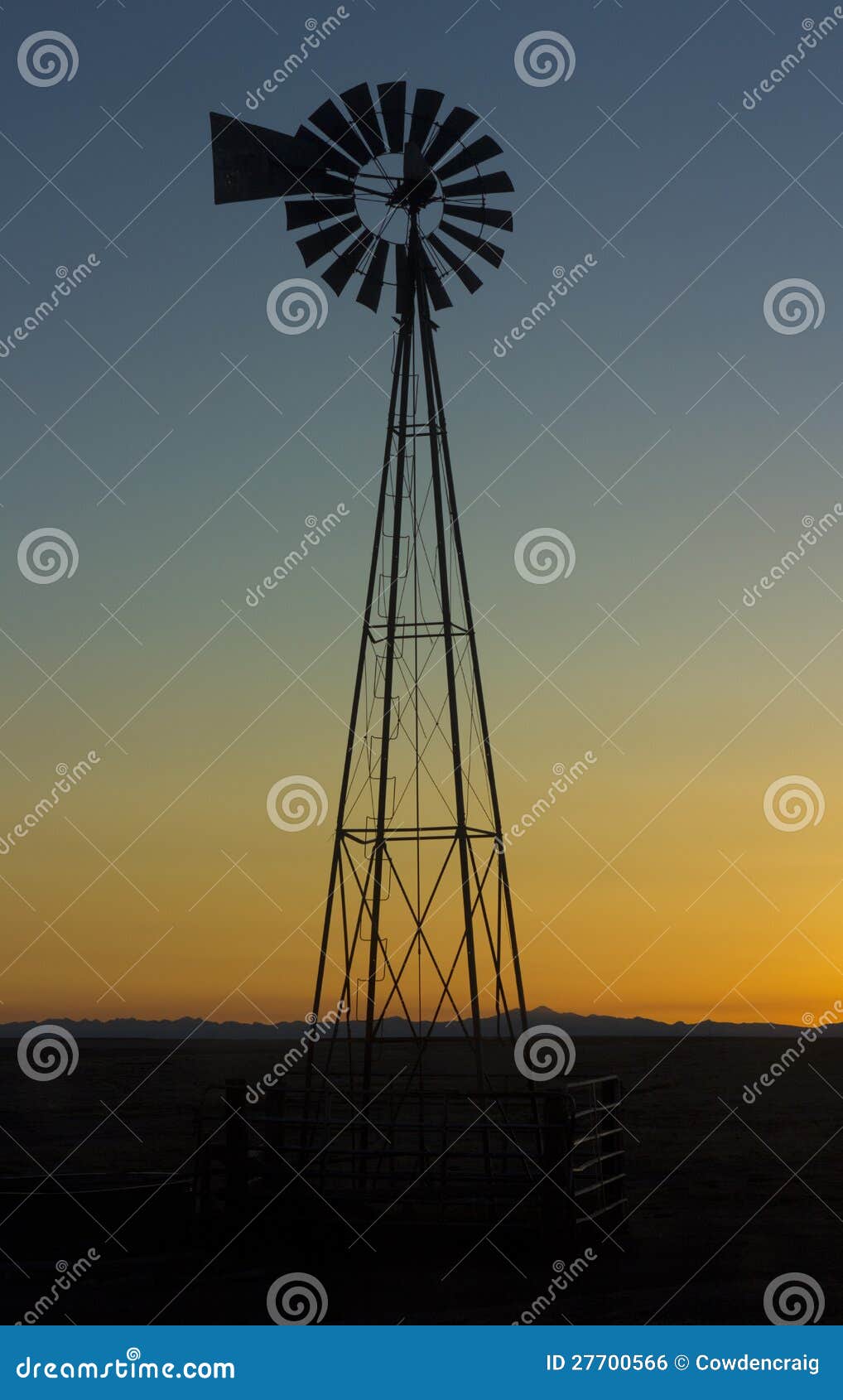 Large Windmill with Sunset stock photo. Image of windmill - 27700566