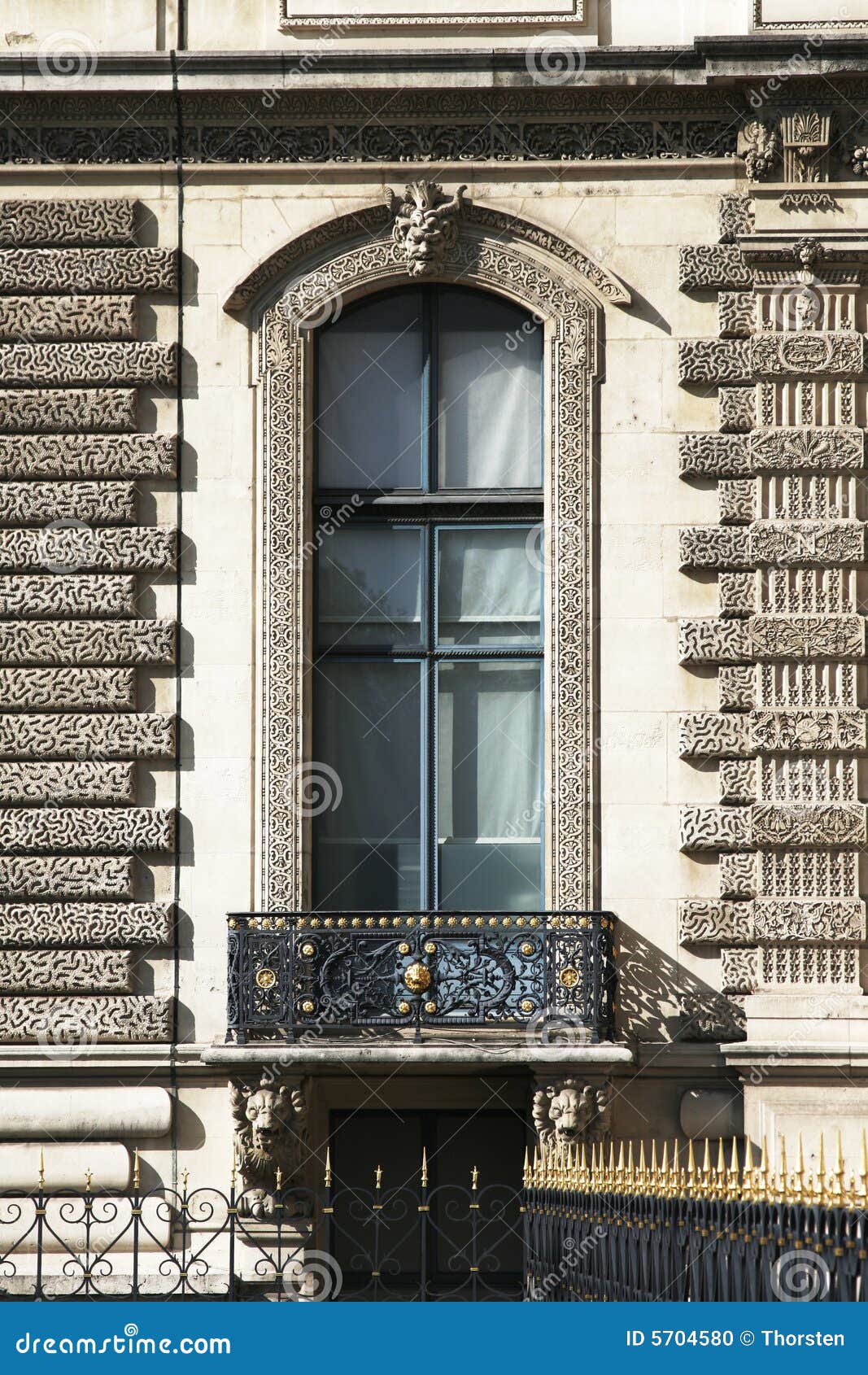 Large Window, Building Facade in Paris, France Stock Photo - Image of ...