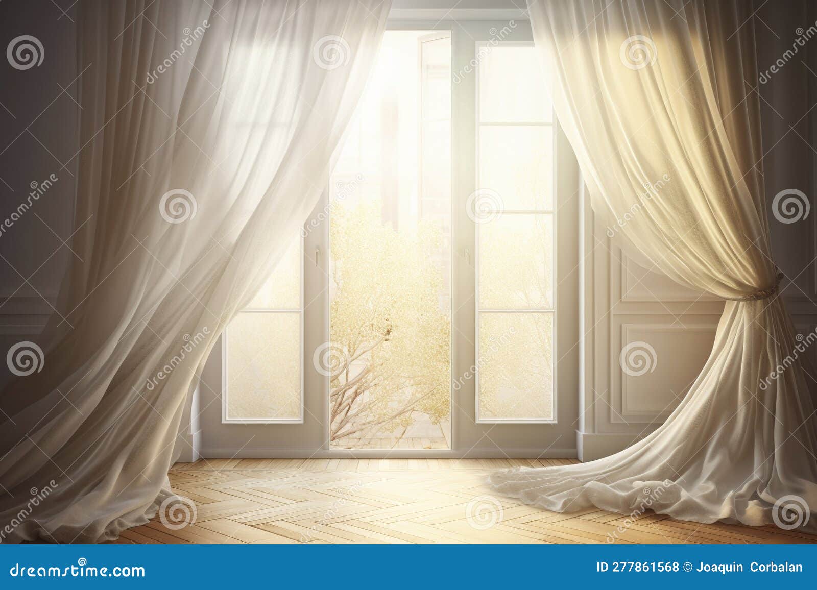 Sun Rays Enters In Empty Room Generative AI Stock Photography ... Sun Rays Enters In Empty Room Generative AI Stock Photography ...