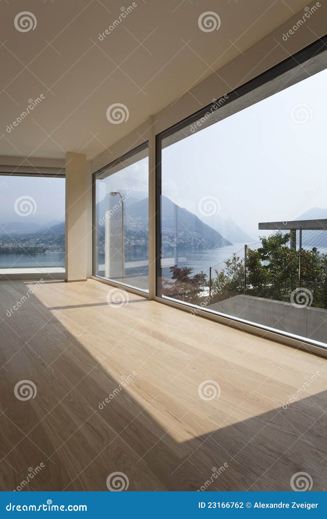 Large window in empty room stock photo. Image of space - 23166762