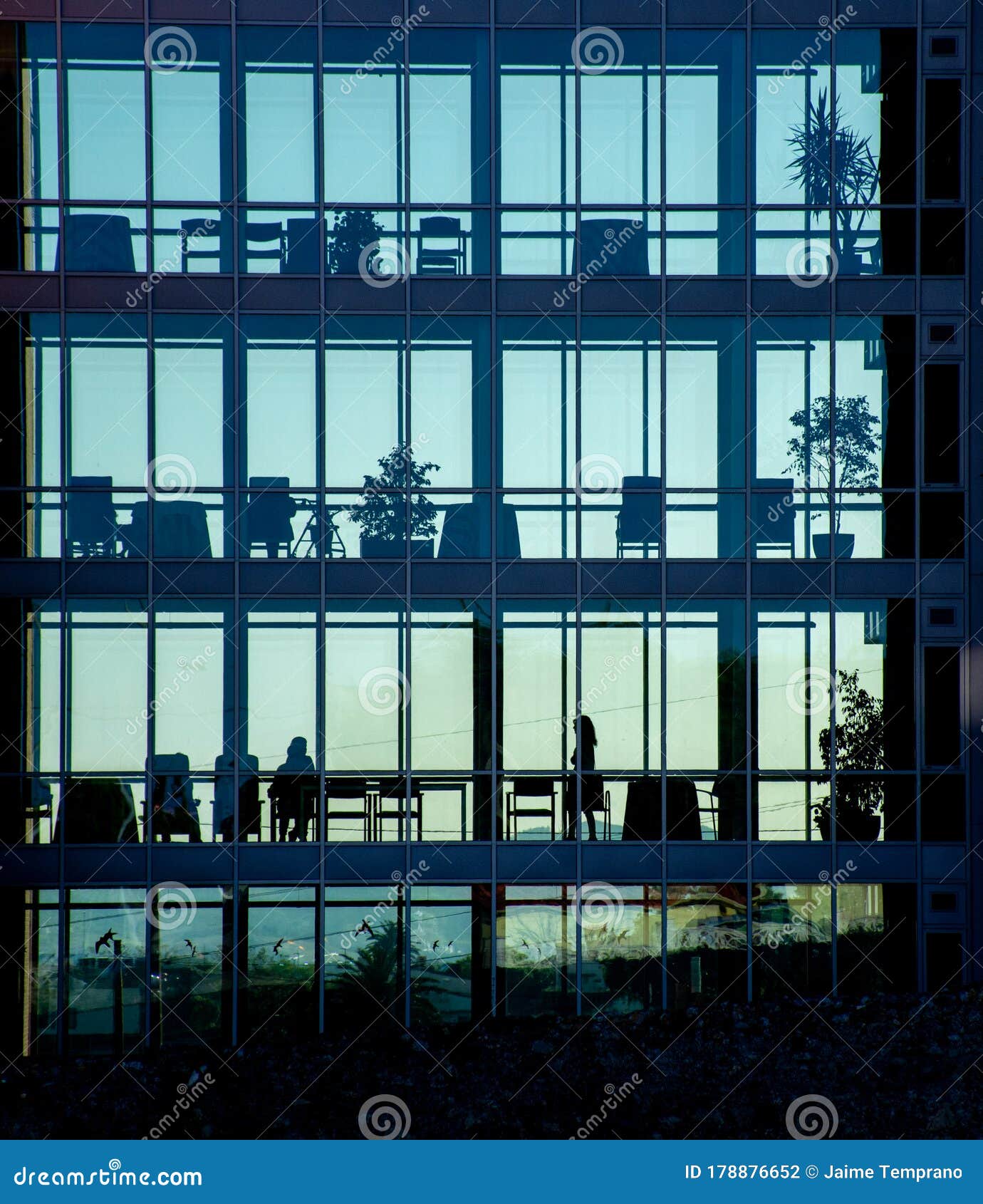 Large Window with People Walking Stock Photo - Image of large, walking ...