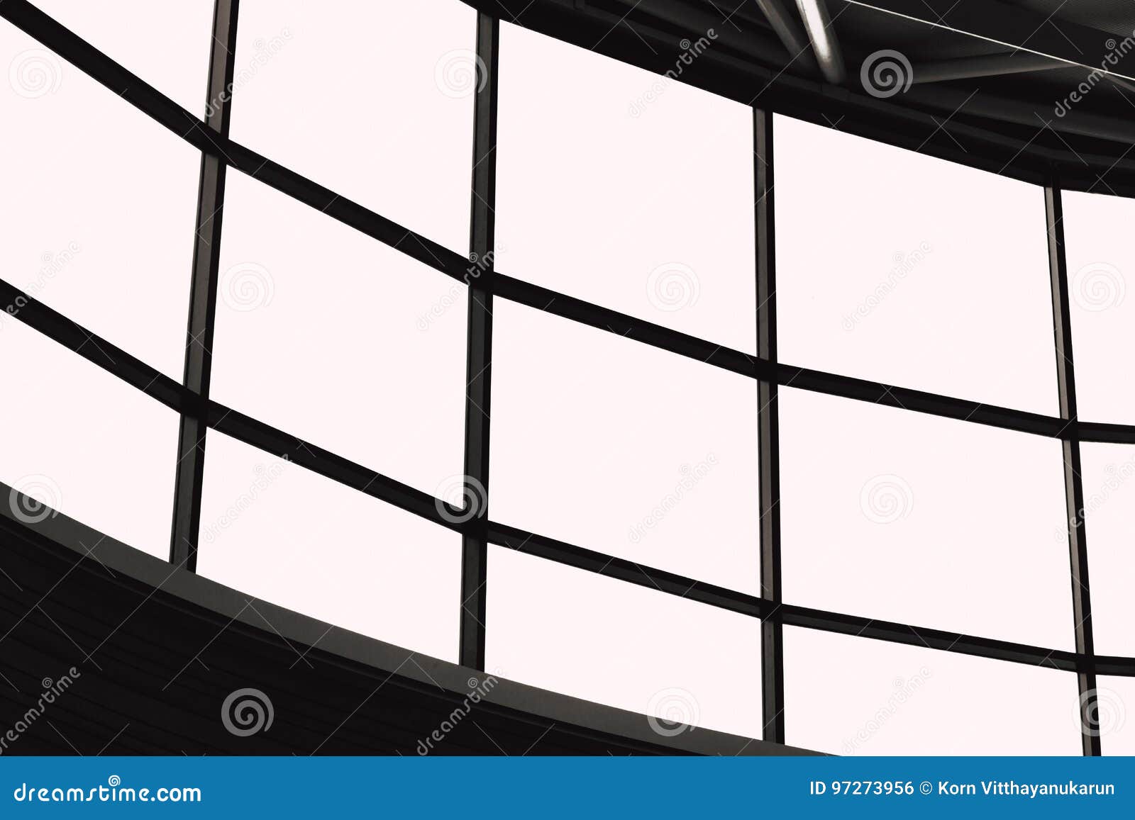 Large Windows Panel or Multiple Display Screen Frame Stock Illustration ...