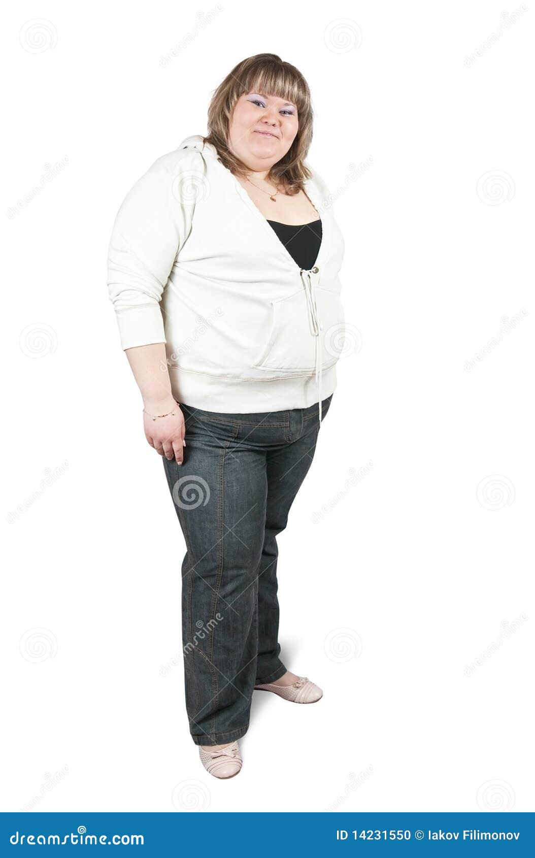 Large woman stock photo. Image of active, happiness, isolated - 14231550