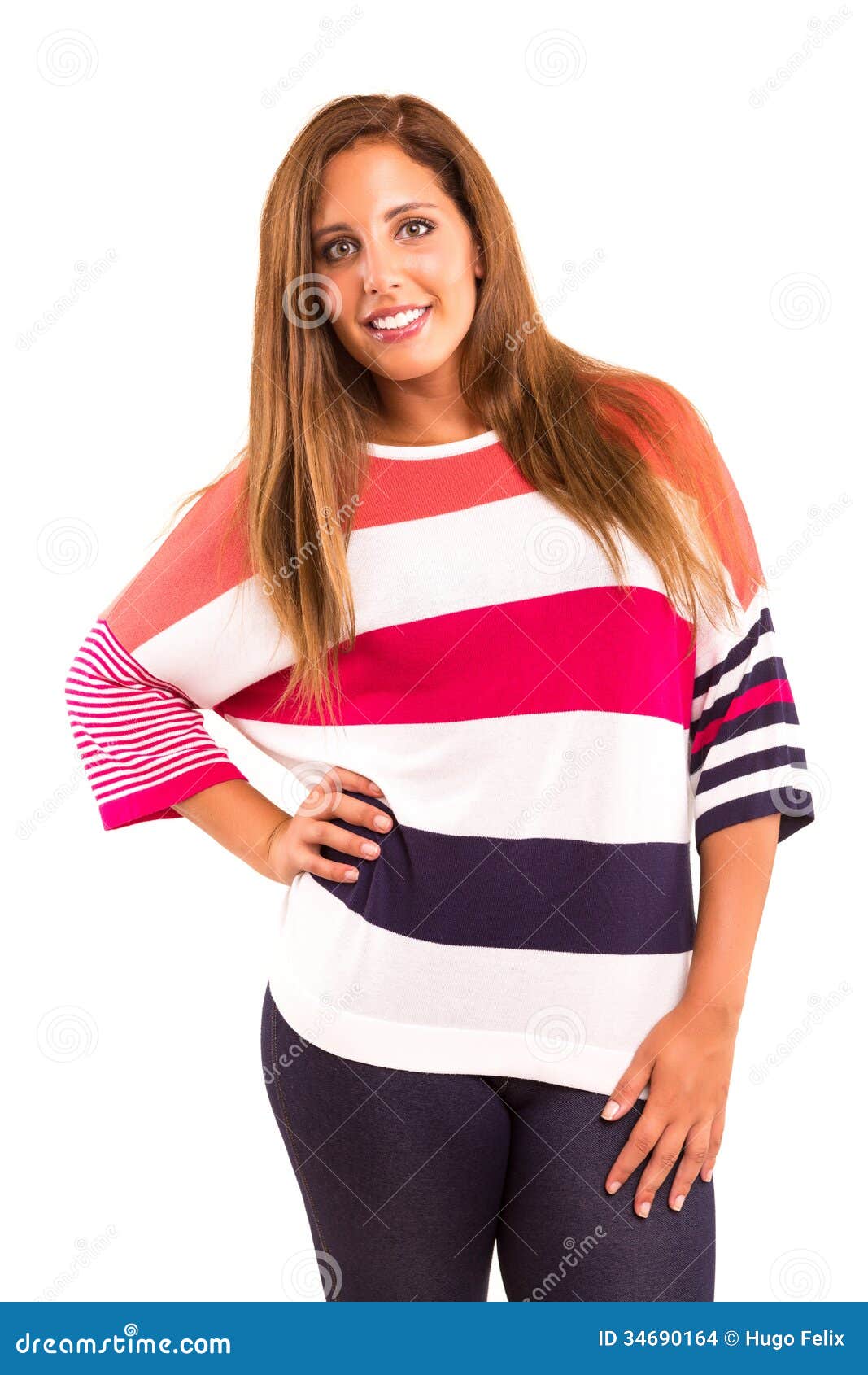 Large Woman stock photo. Image of figure, hair, girl - 34690164