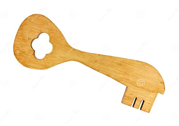 Large wood key stock photo. Image of hole, stained, white - 20796366