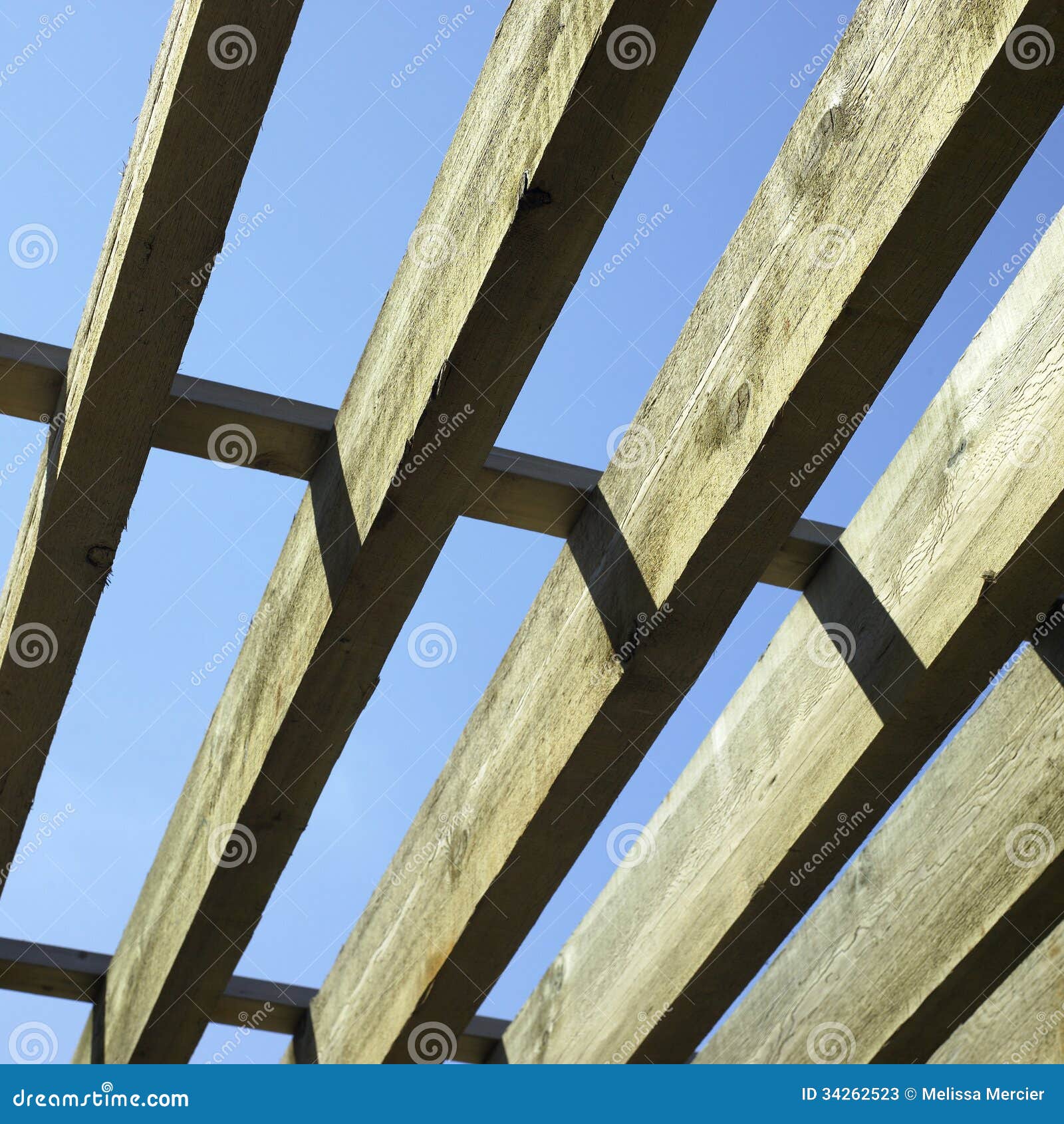Large wooden beams stock image. Image of parallel, knots - 34262523