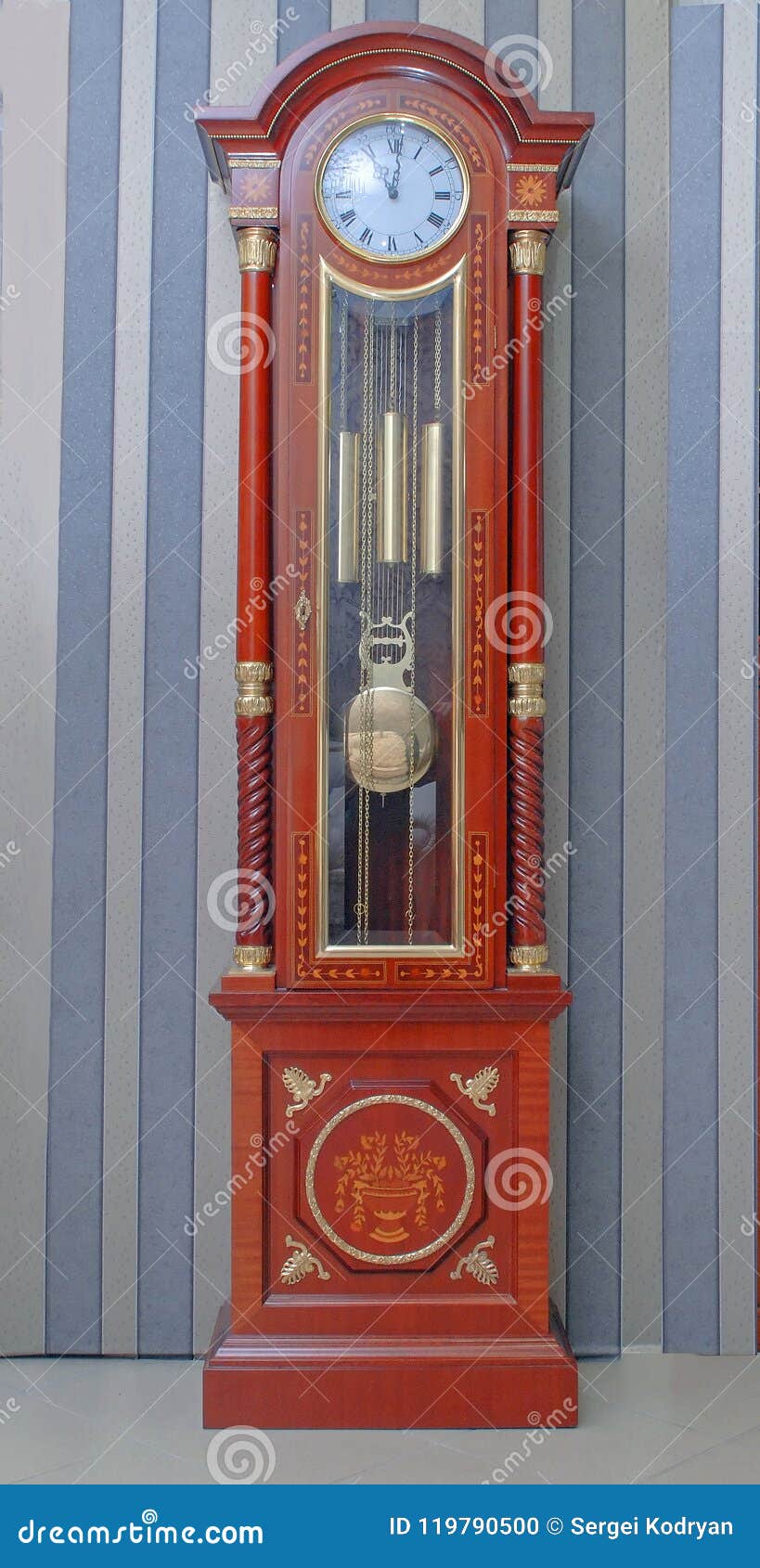 Big clock on the floor stock photo. Image of retro, clock - 119790500