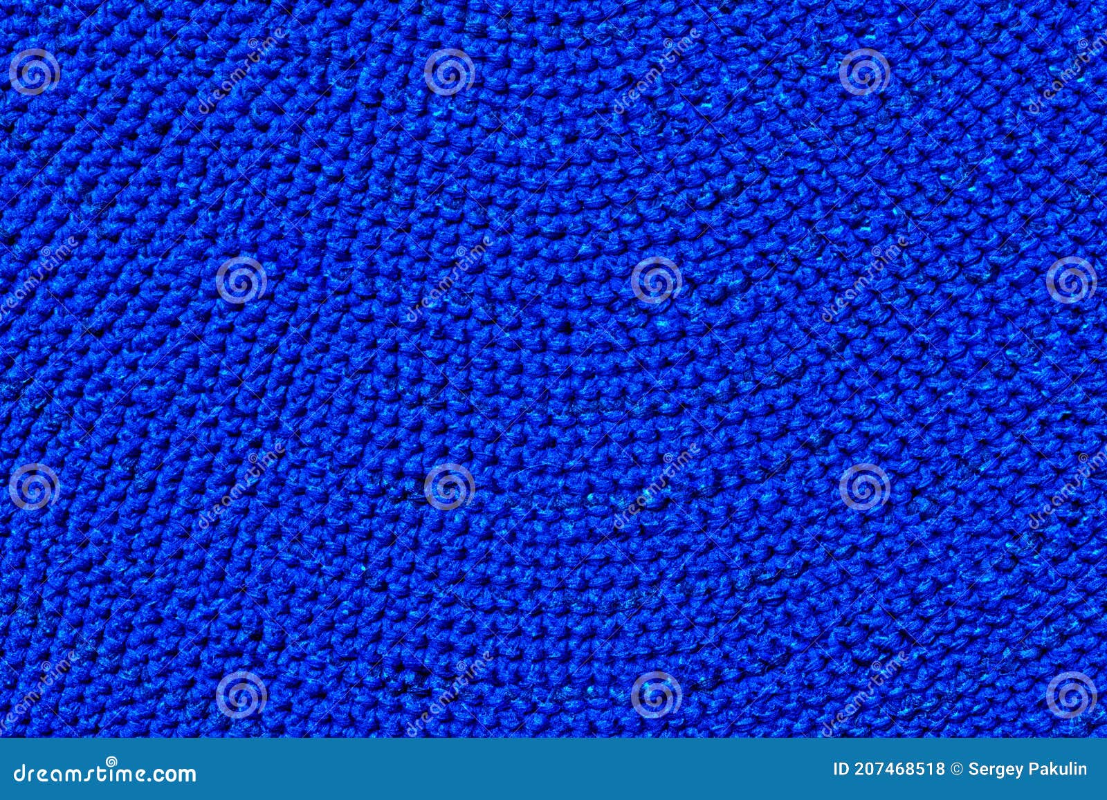 Large Wool Knitting of Blue Color. Solid Surface Stock Photo - Image of ...