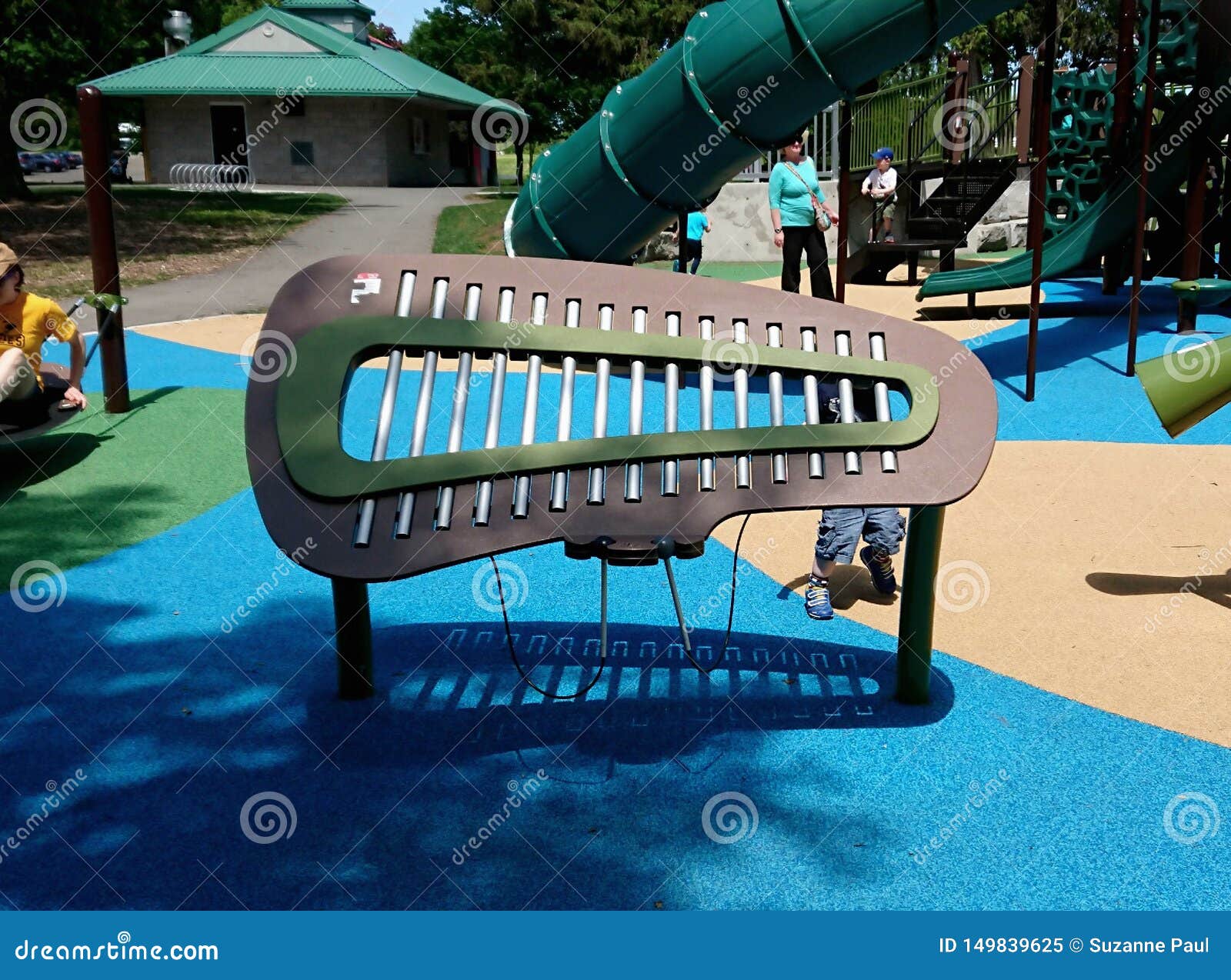 Large Xylophone in Riverside Park Playground Editorial Image - Image of ...