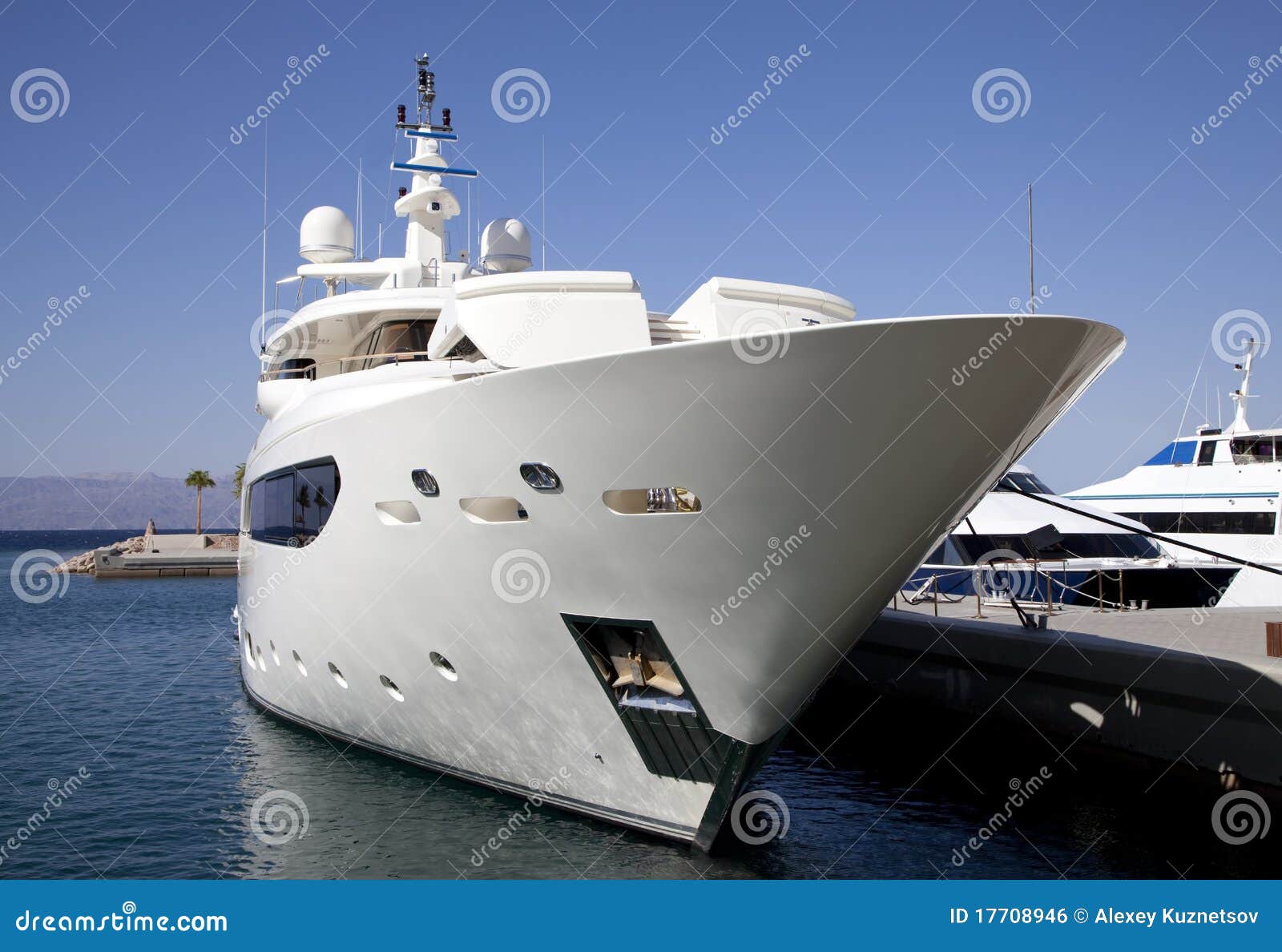 Large yacht stock photo. Image of lifestyle, summer, rich - 17708946