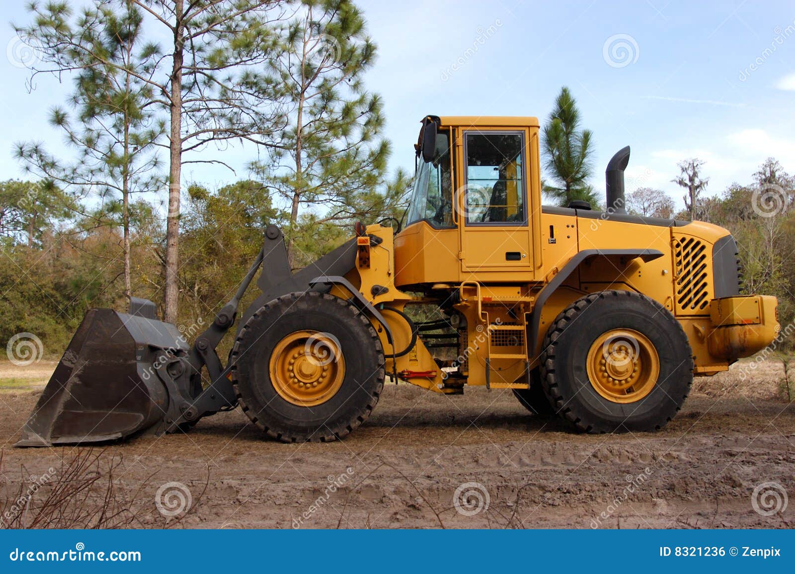 Large yellow bulldozer stock photo. Image of construct - 8321236