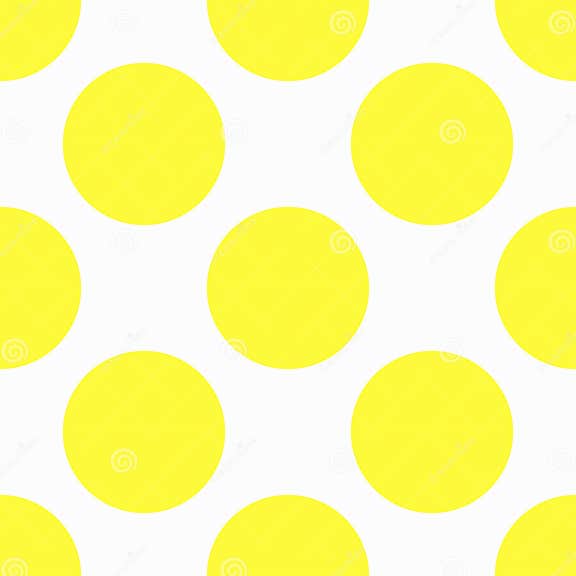 Large Yellow Dots on a White Background Stock Illustration ...