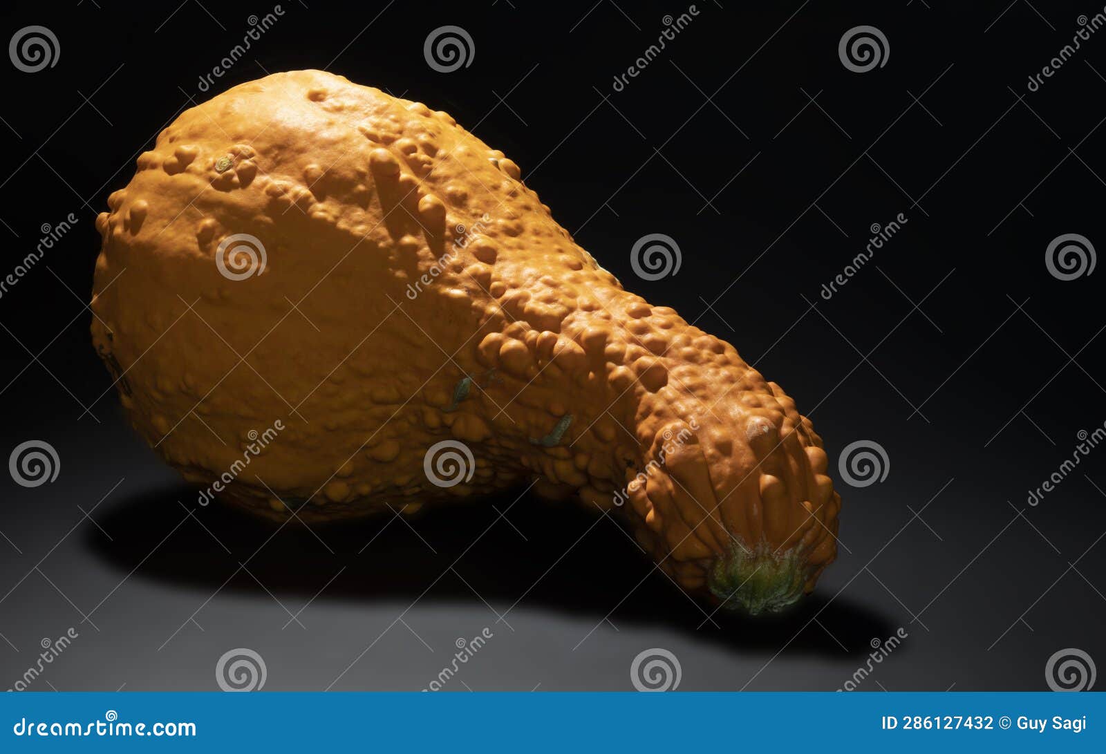 Large Yellow Squash on a Black Surface with a Drop Shadow Stock Photo ...