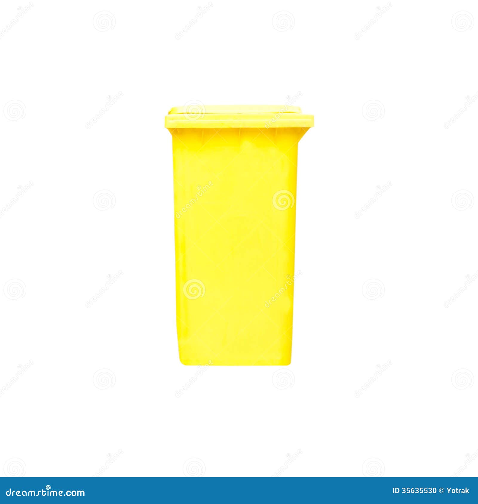 Large yellow trash can stock photo. Image of plastic - 35635530
