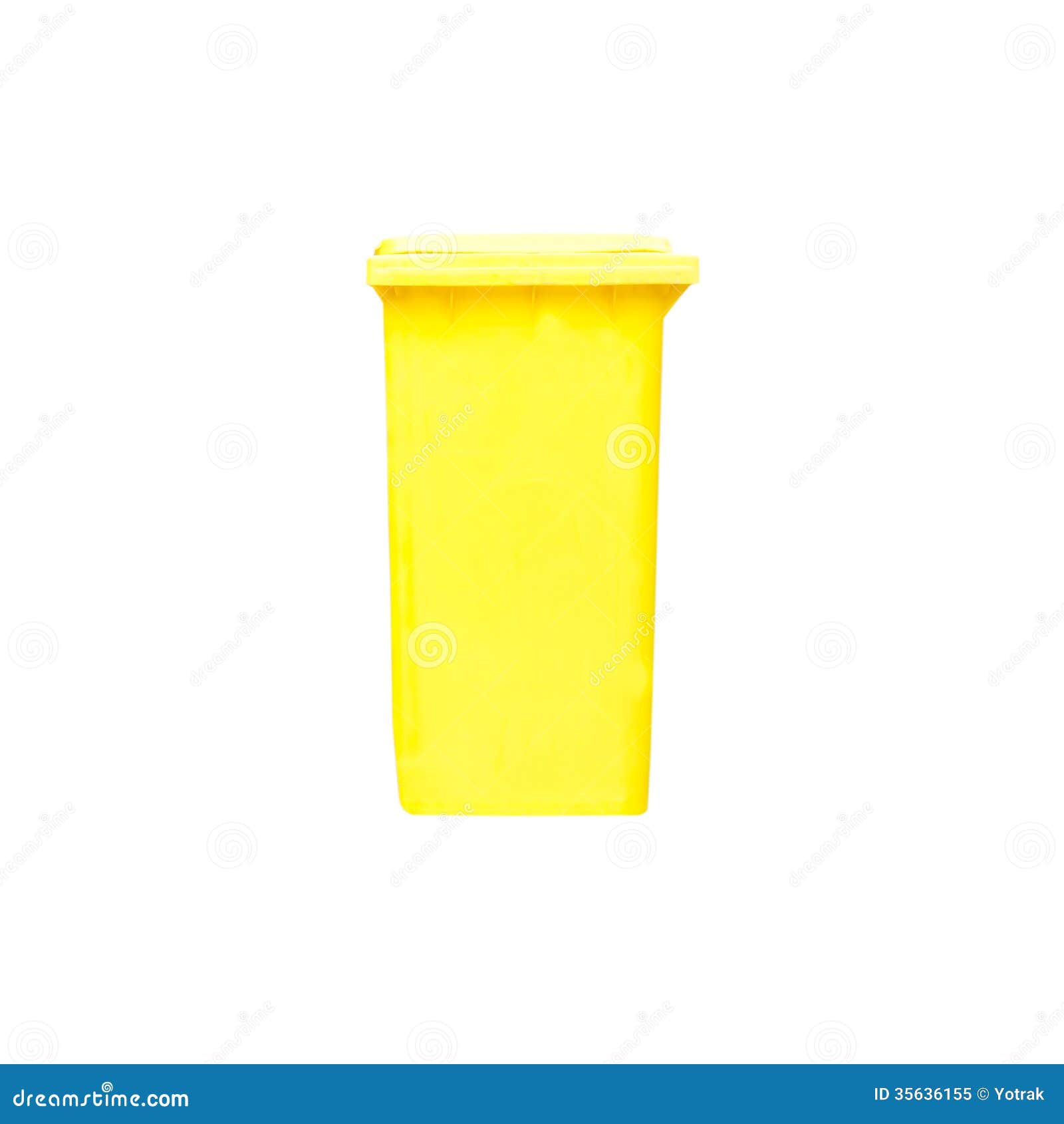 Large yellow trash can stock image. Image of color, segregate - 35636155