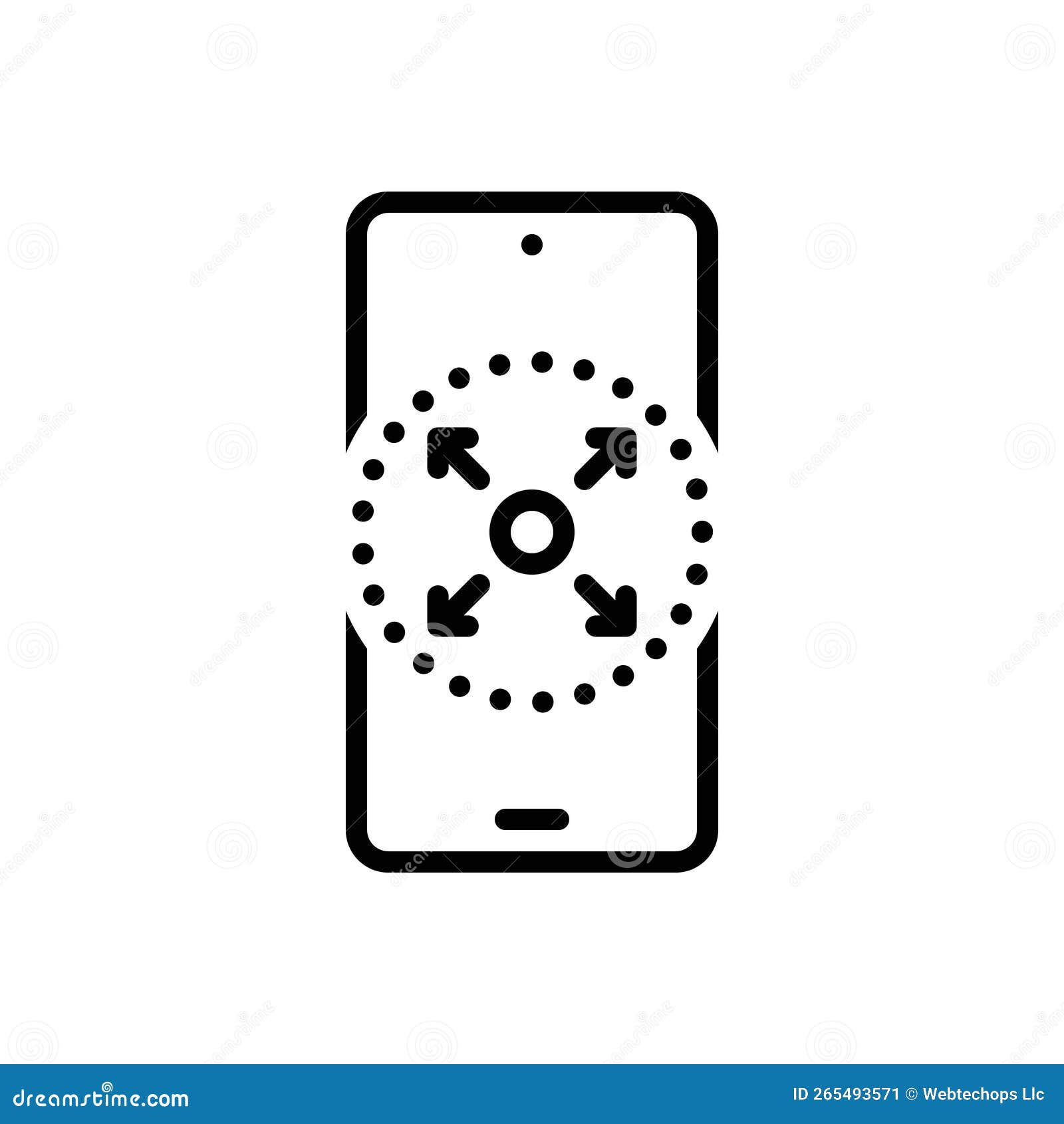 Black Line Icon for Larger, More and Abundant Stock Vector ...