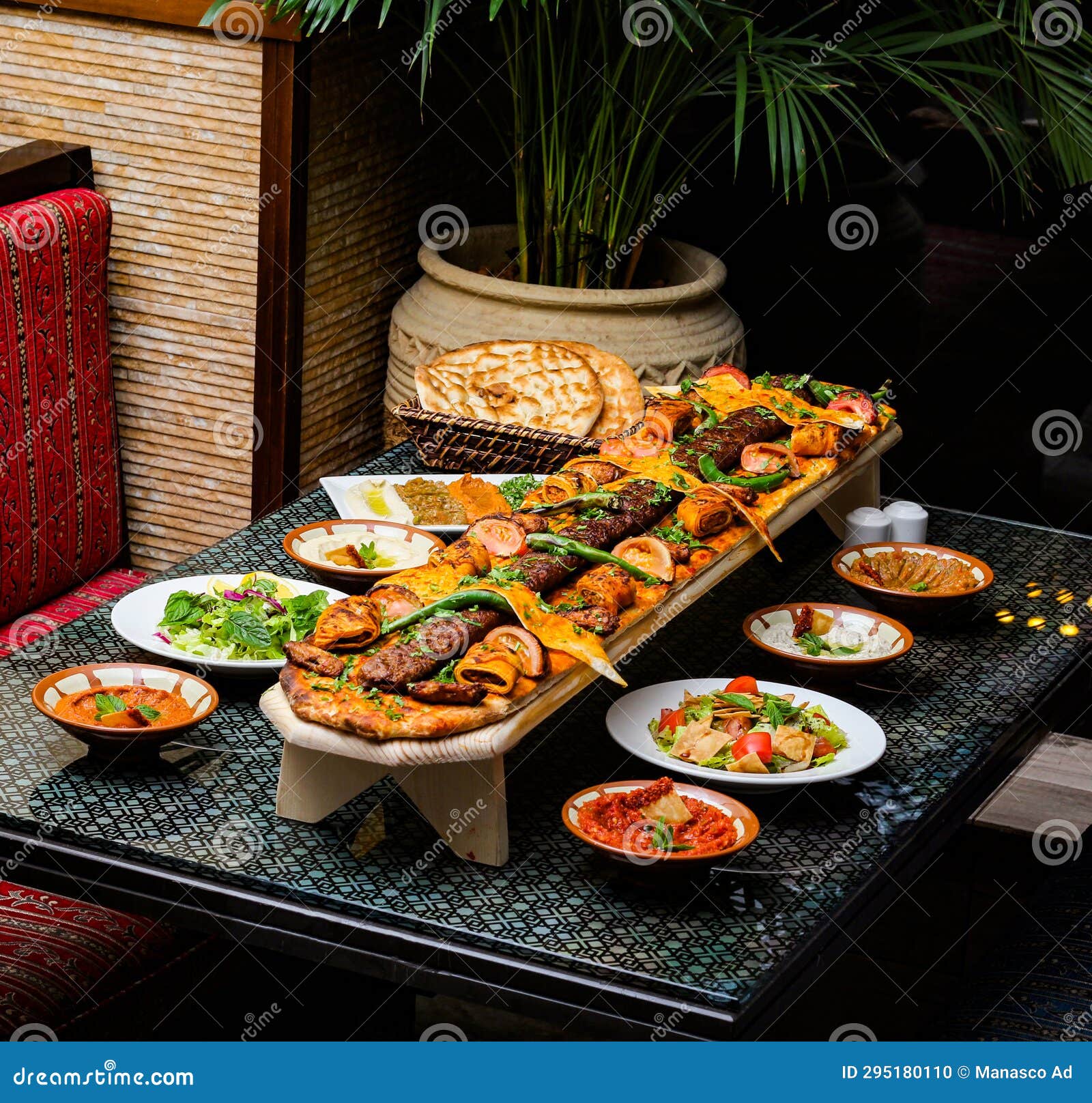 Larger rotti with bbq stock photo. Image of lunch, dinner - 295180110