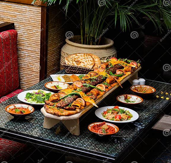 Larger rotti with bbq stock photo. Image of lunch, dinner - 295180110