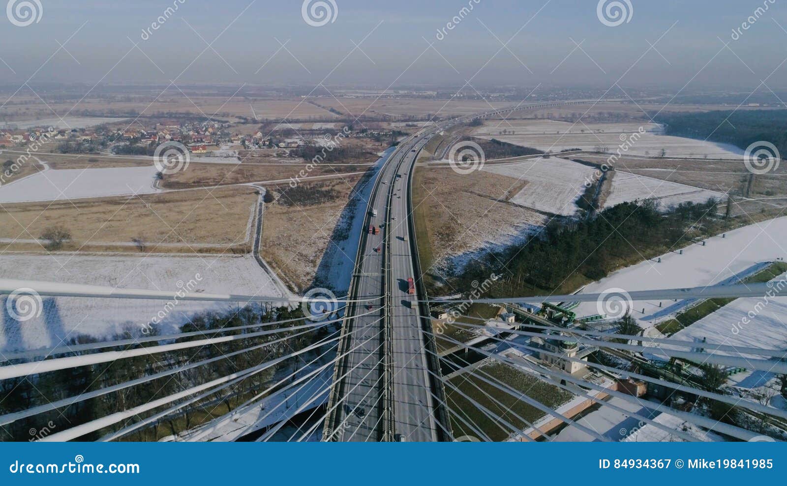 The Largest Bridge in the World, Aerial View Stock Image - Image of ...