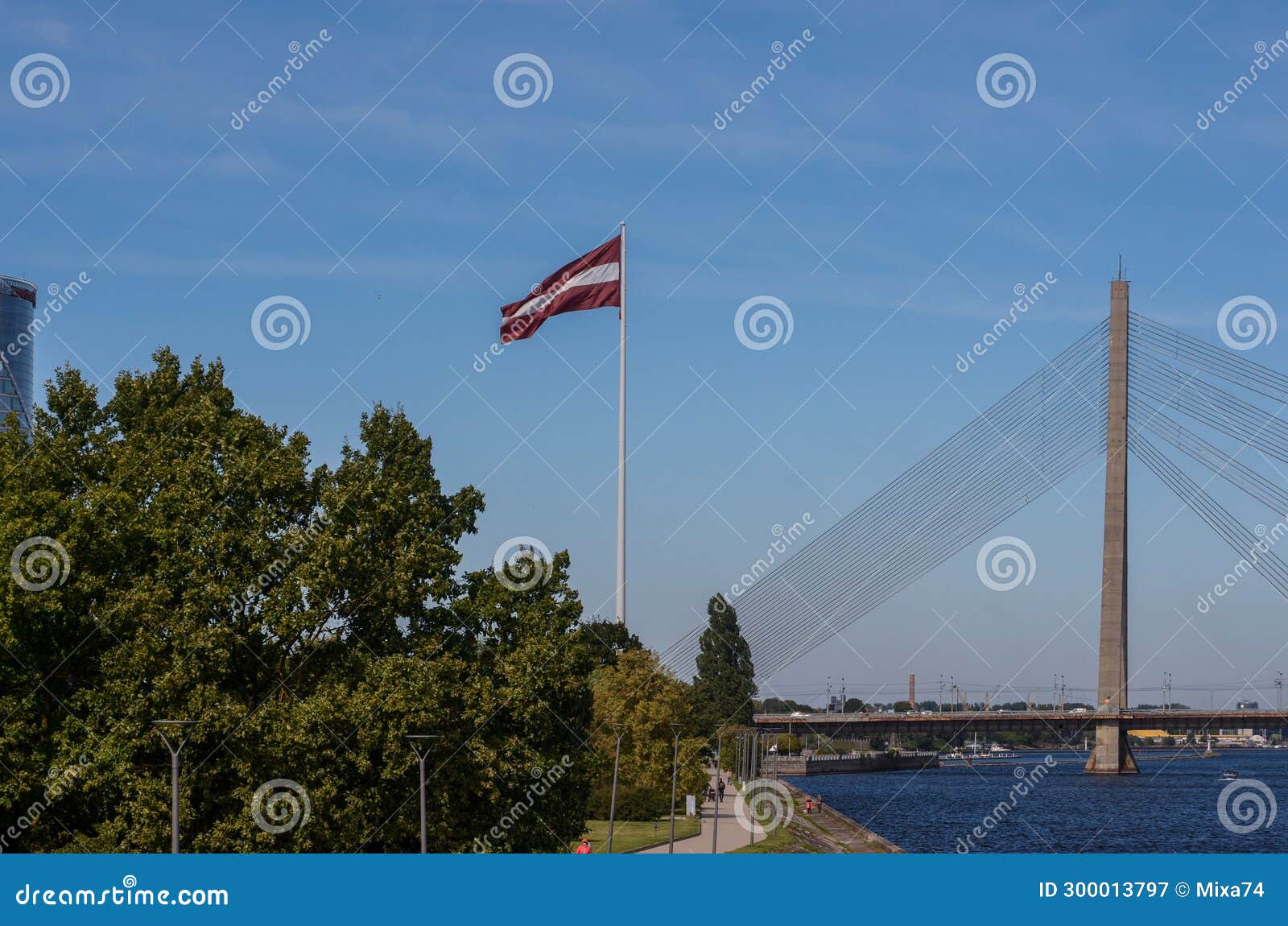 The Largest Flag of Latvia in Riga 1 Stock Image - Image of july ...