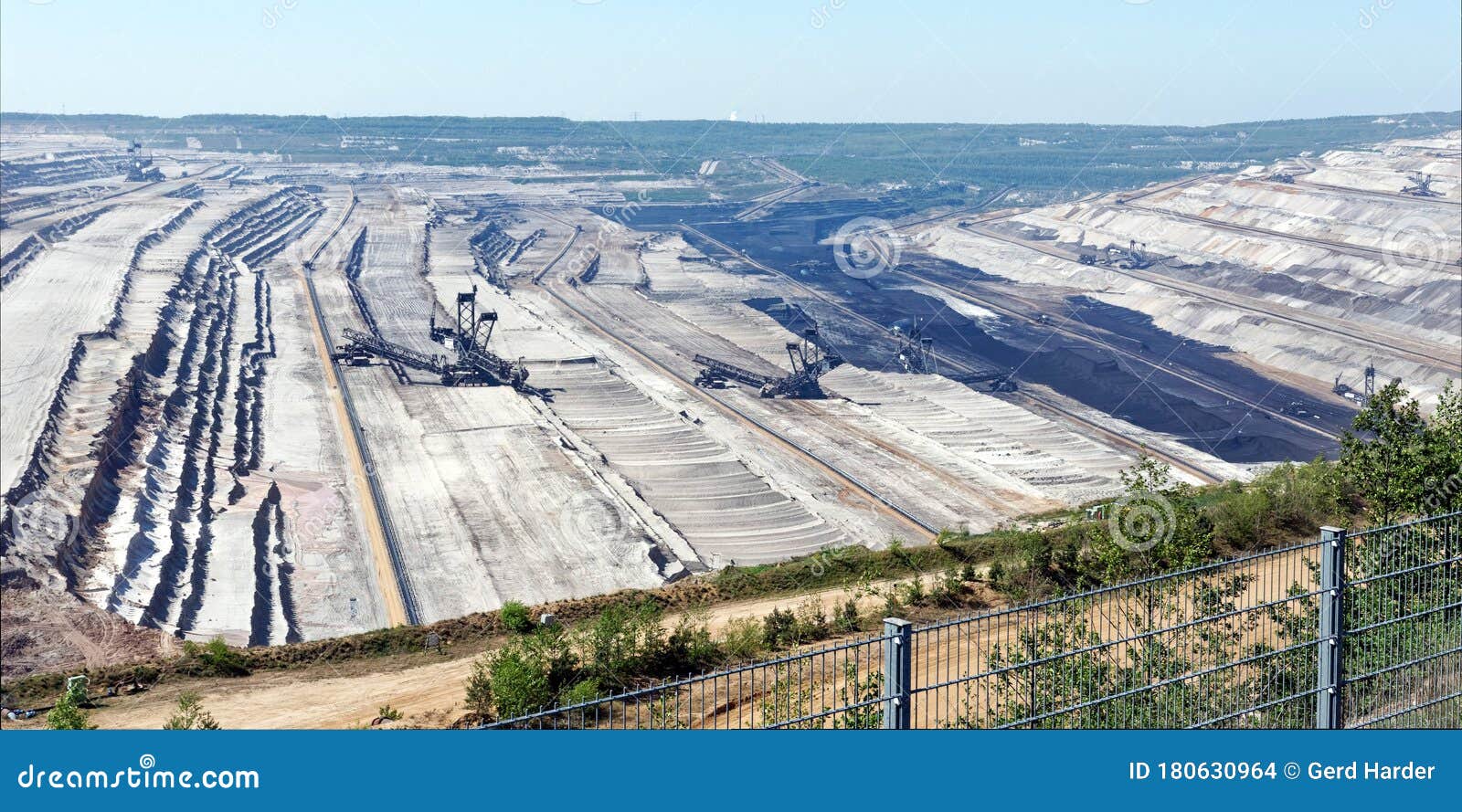 The Largest German Open Pit Lignite Mine Hambach Stock Photo - Image of ...
