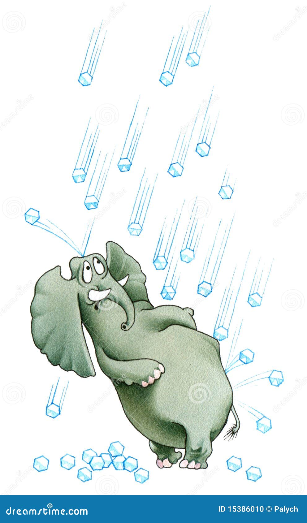 The Largest Hailstones in the World Stock Illustration - Illustration ...