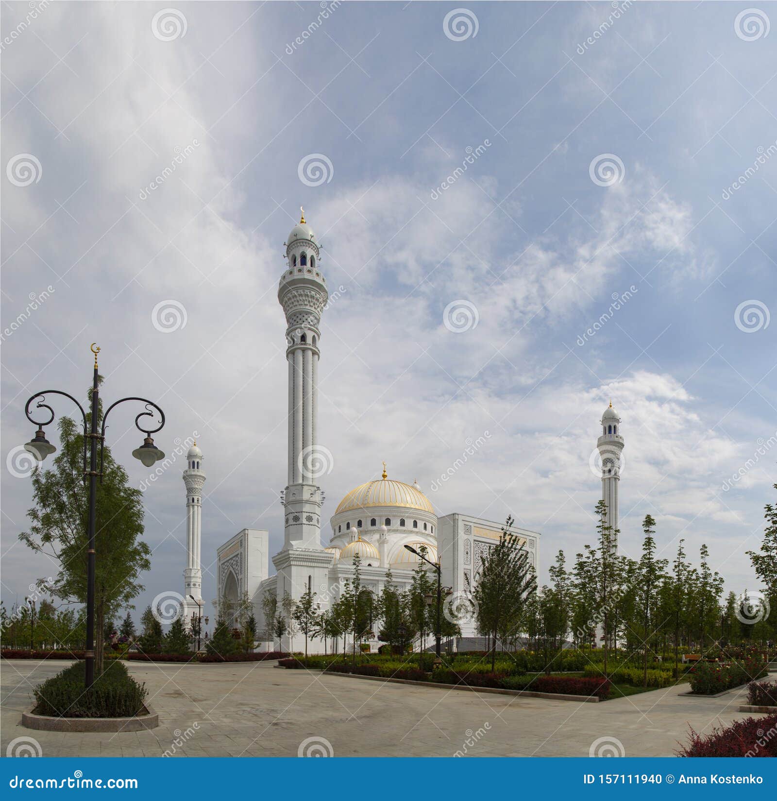 The Largest Mosque in Europe Opened in Chechnya Stock Photo - Image of ...