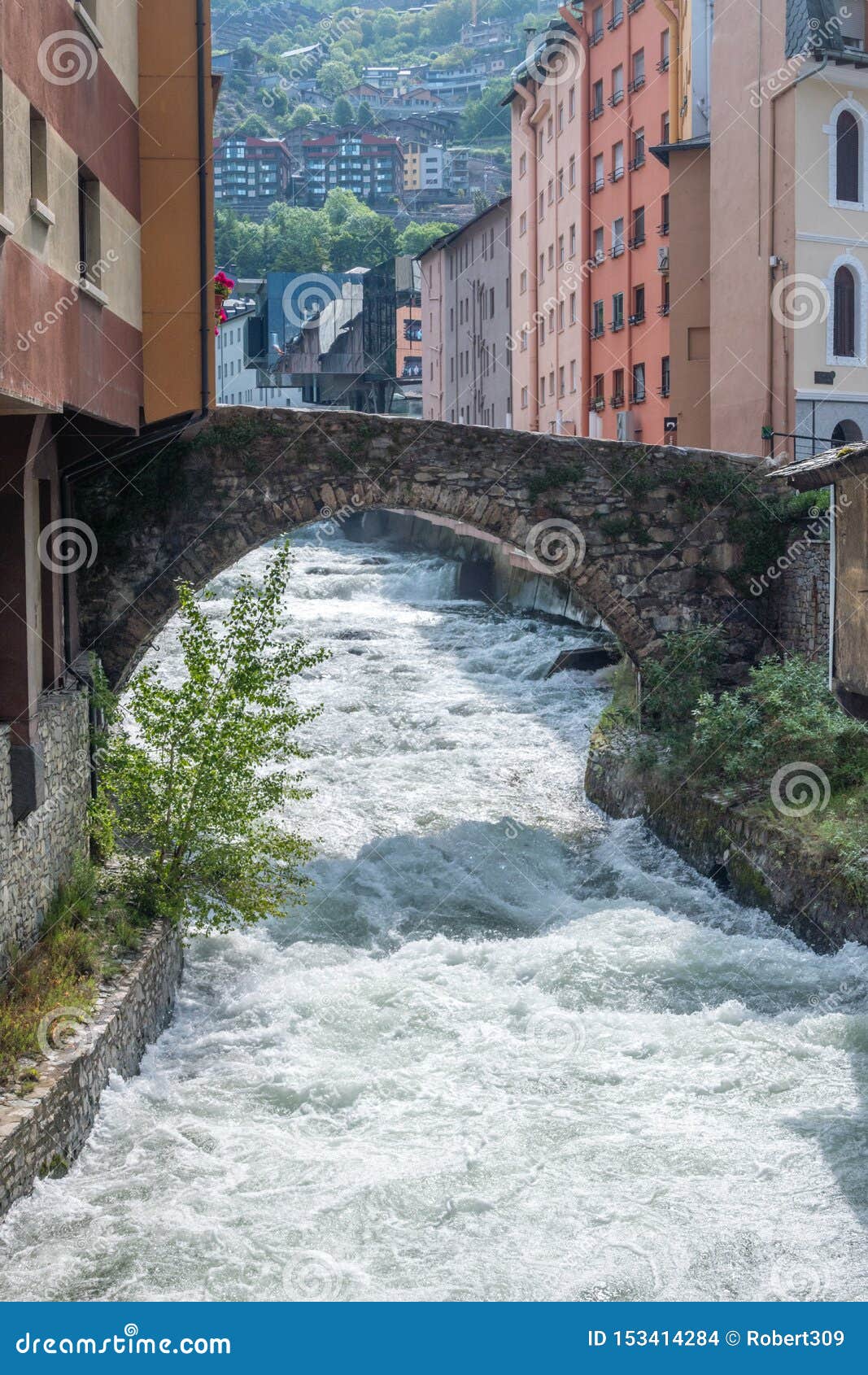Largest River in Andorra Gran Valira Stock Photo - Image of modern ...