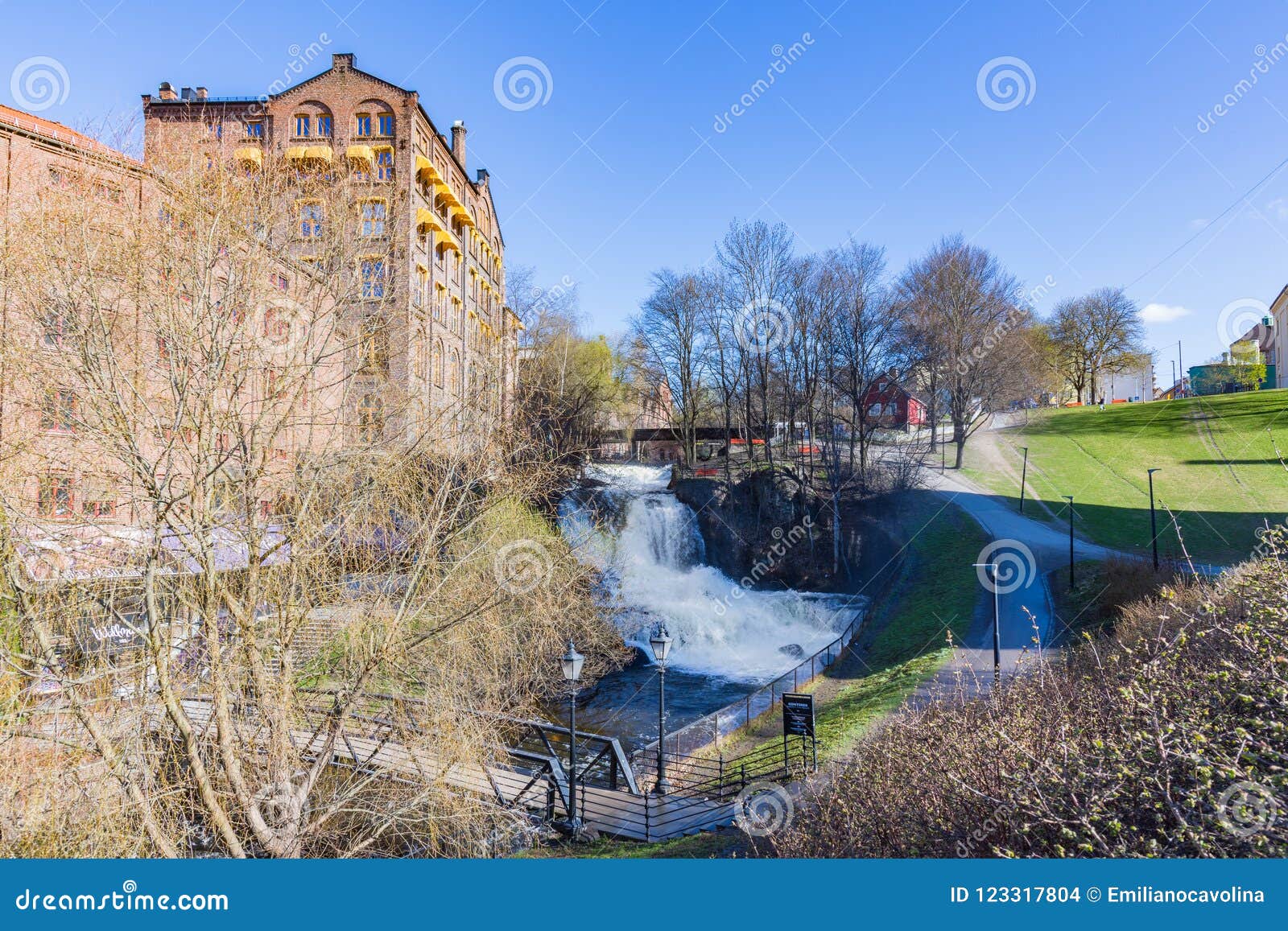 The Largest Waterfall of the Akerselva River in Oslo is the One Stock ...