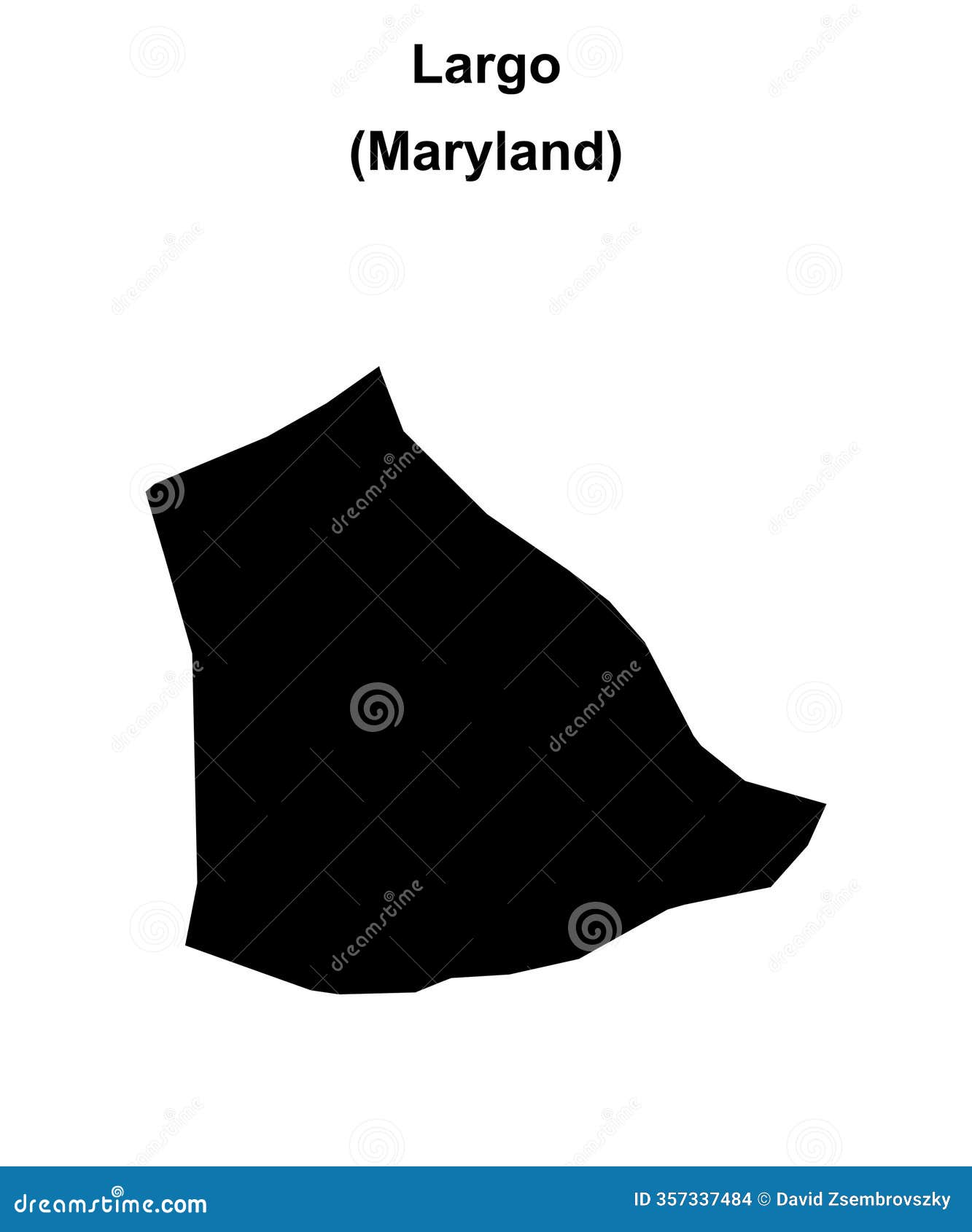 Largo outline map stock illustration. Illustration of area - 357337484