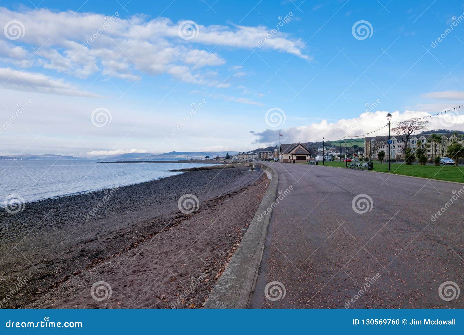 Largs Seafront Looking North Stock Photo - Image of sand, tourism ...