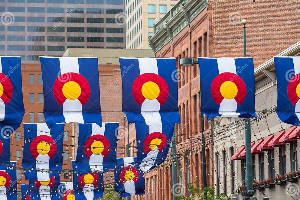 Larimer Square stock photo. Image of denver, symbol, united - 88409120